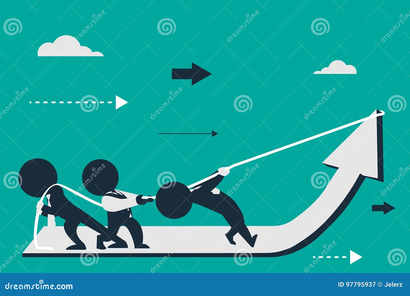 3 Stickman Change of a Direction. Stock Vector - Illustration of ...