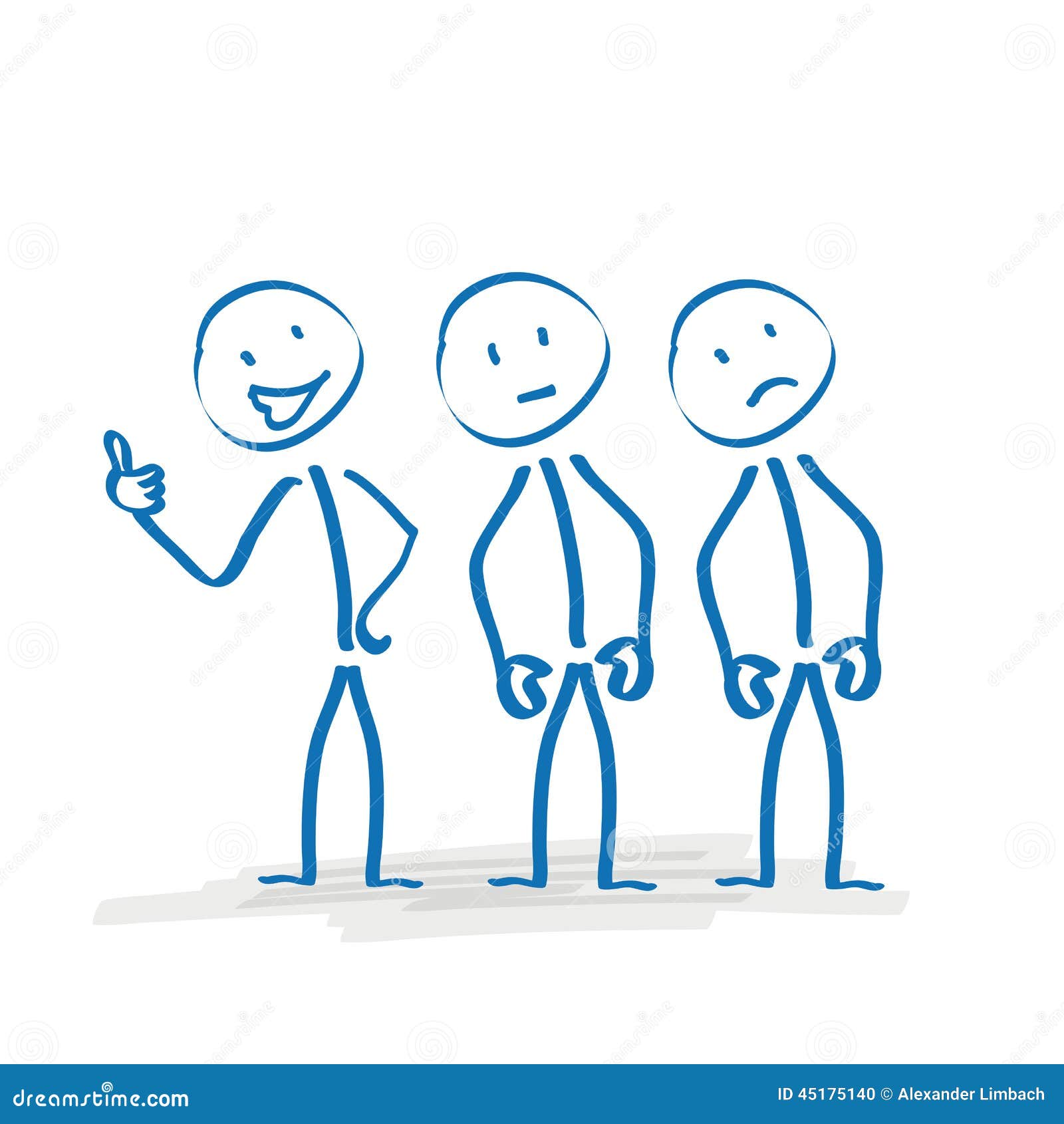 Stickman Cheerfulness stock vector. Illustration of drawn - 45175140