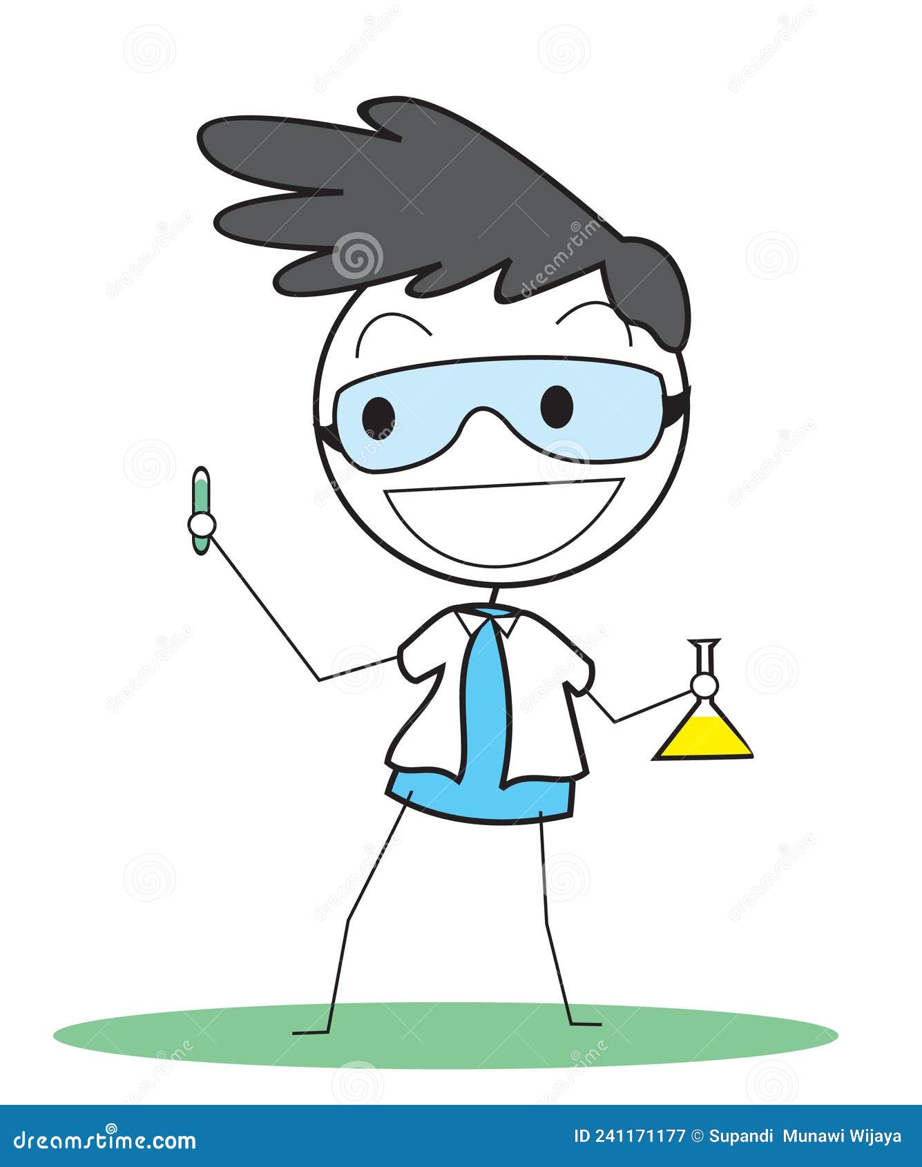 Stickman Cute Interactive and Colorful Design Creative Stock Vector ...