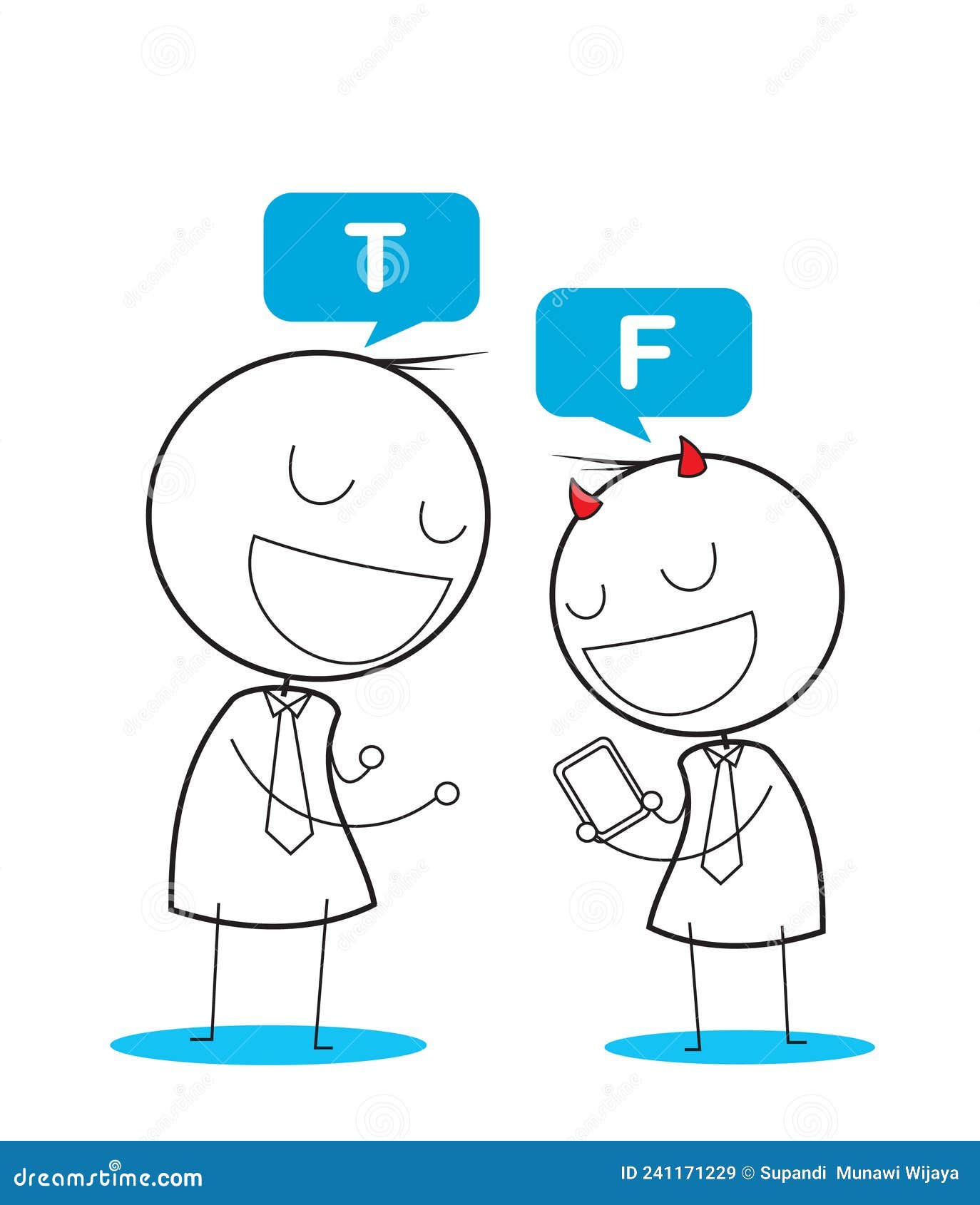 Stickman Cute Interactive and Colorful Design Creative Stock Vector ...