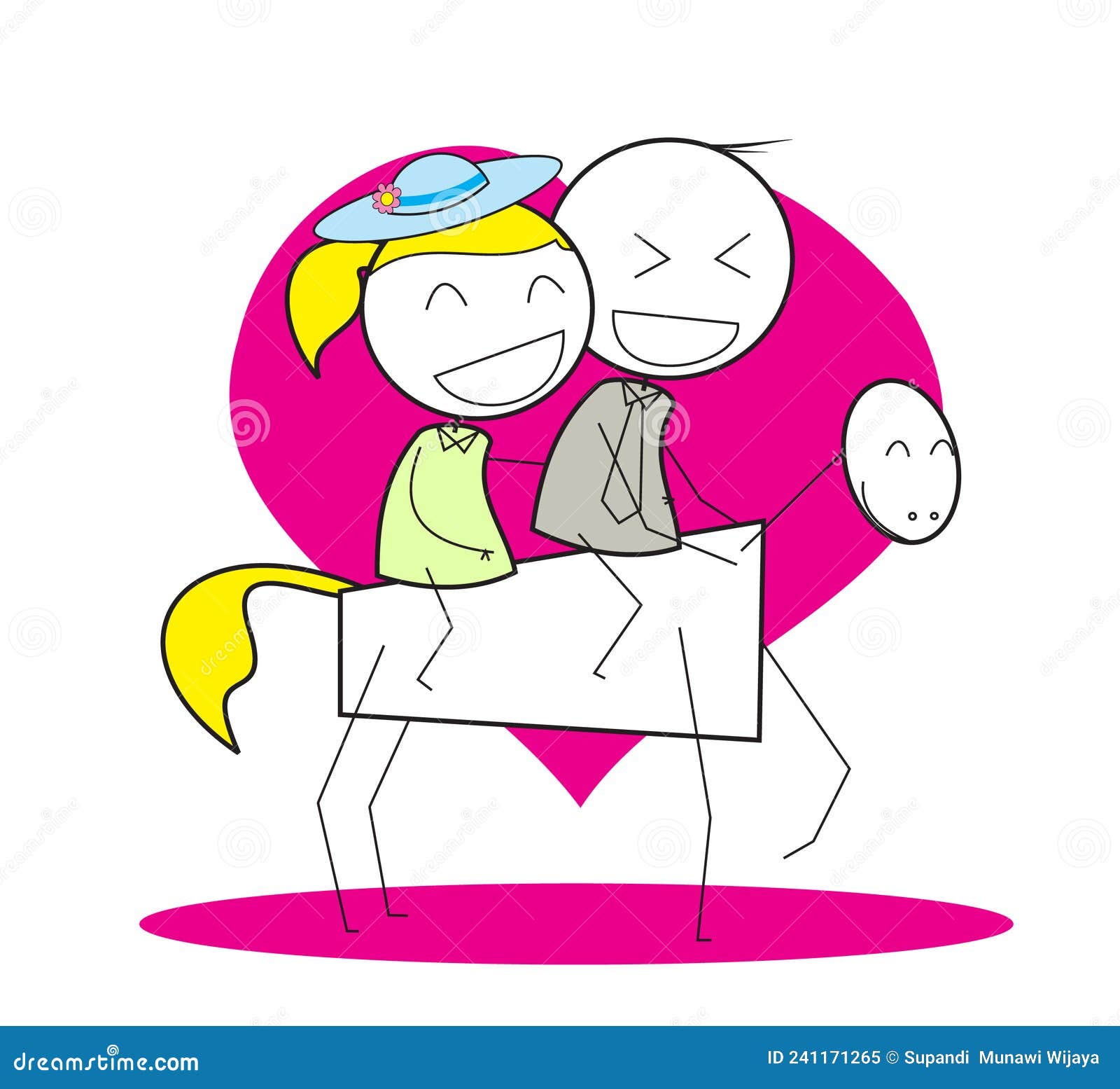 Stickman Cute Interactive and Colorful Design Creative Stock Vector ...