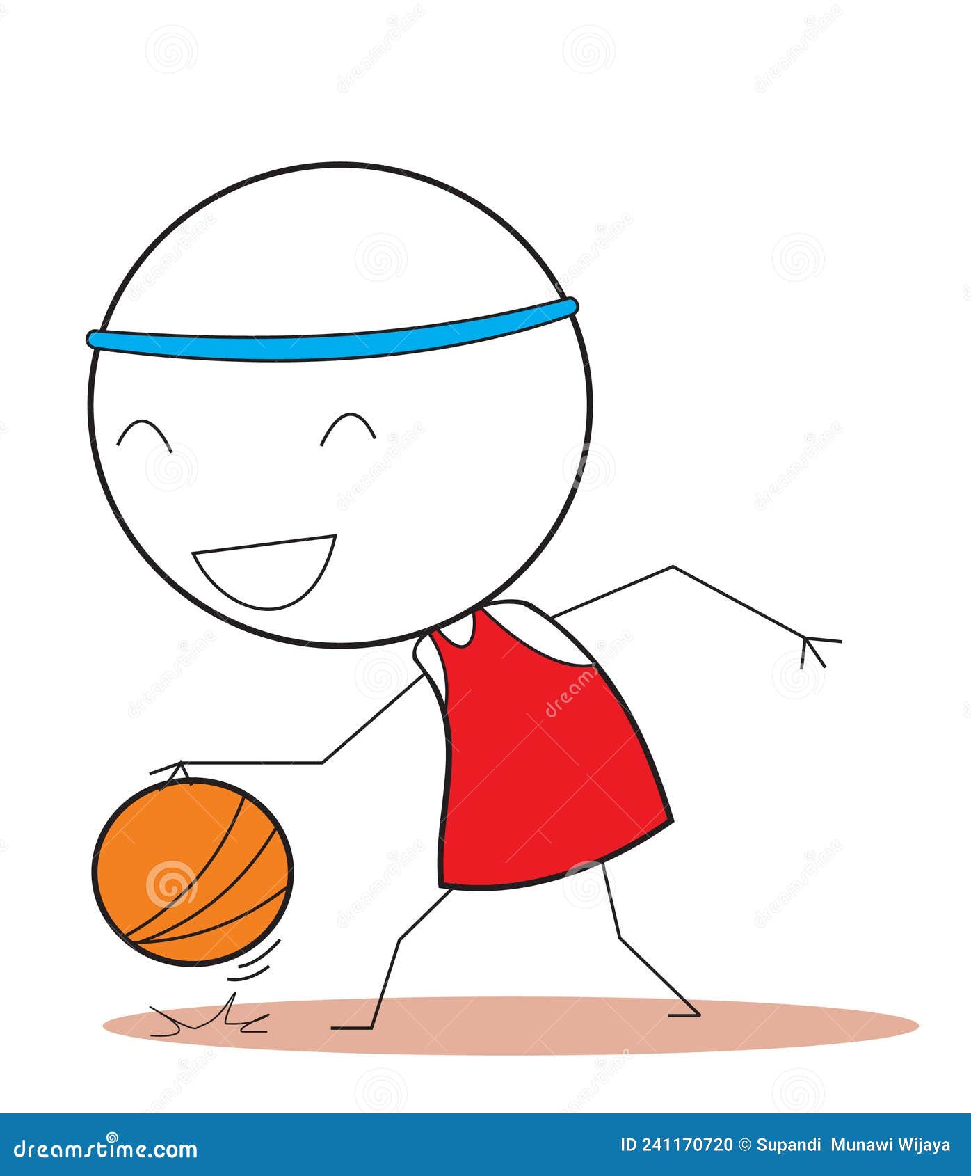 Stickman Cute Interactive and Colorful Design Creative Stock Vector ...