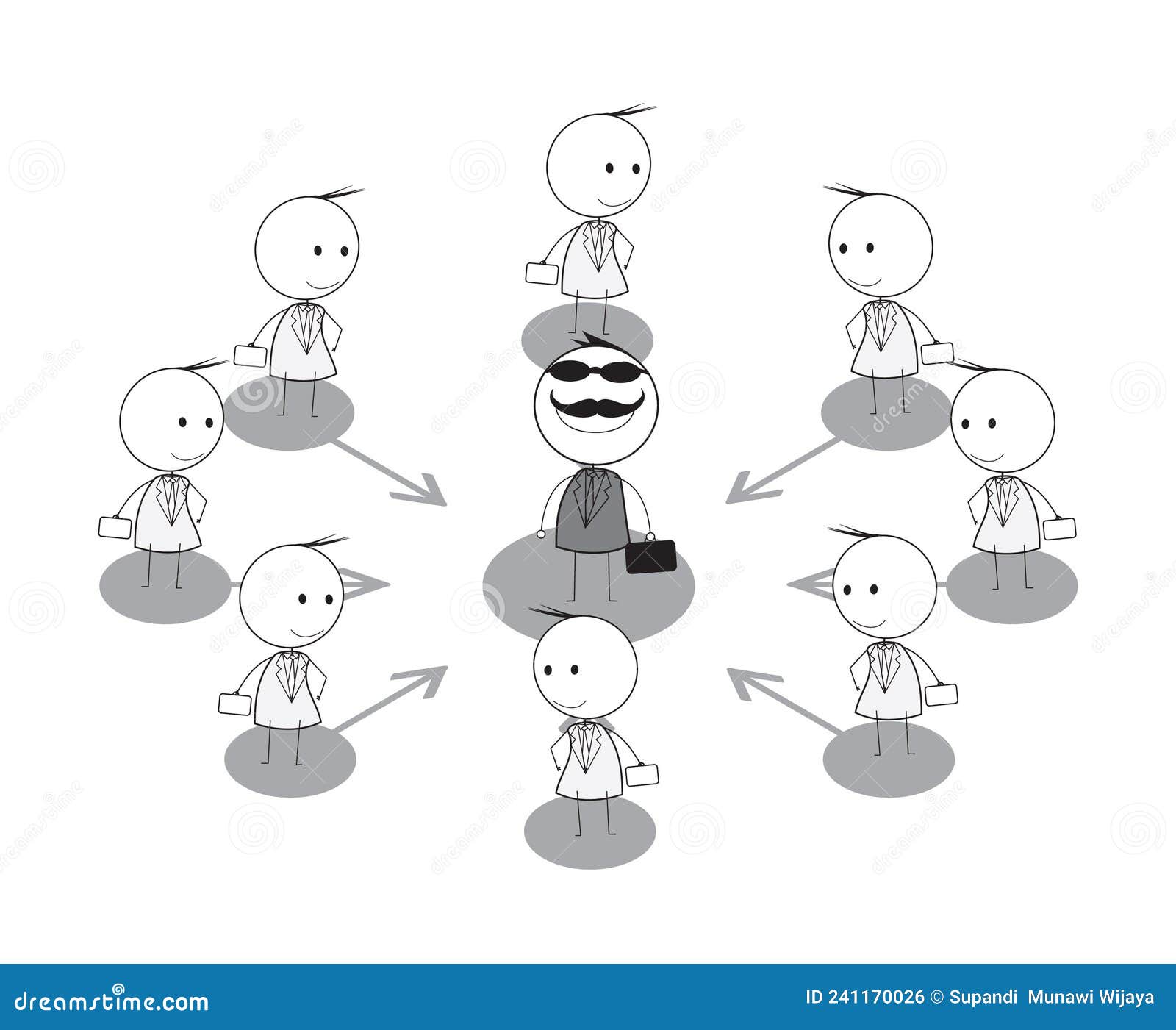 Stickman Cute Interactive Design Creative Stock Vector - Illustration ...