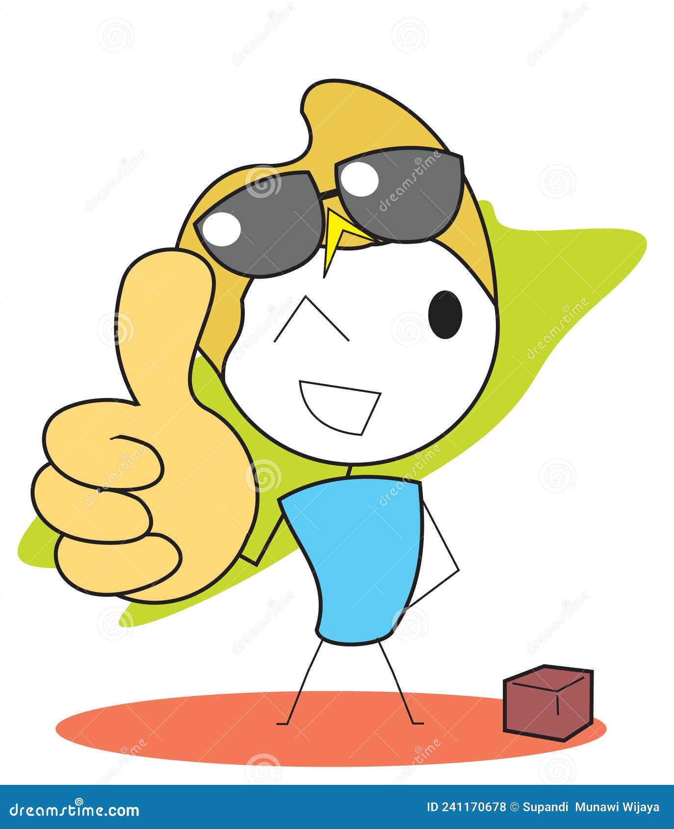 Stickman Cute Interactive and Colorful Design Creative Stock Vector ...