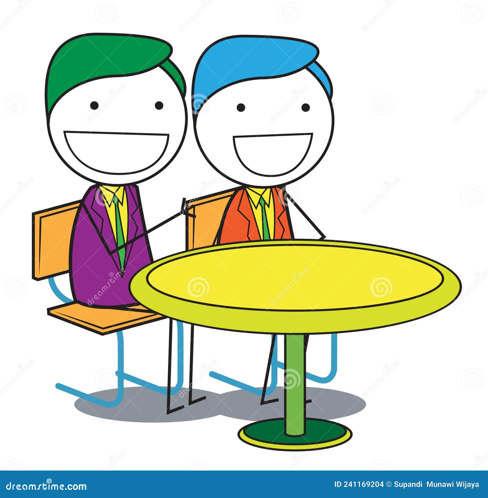 Stickman Cute Interactive Design Creative Stock Vector - Illustration ...