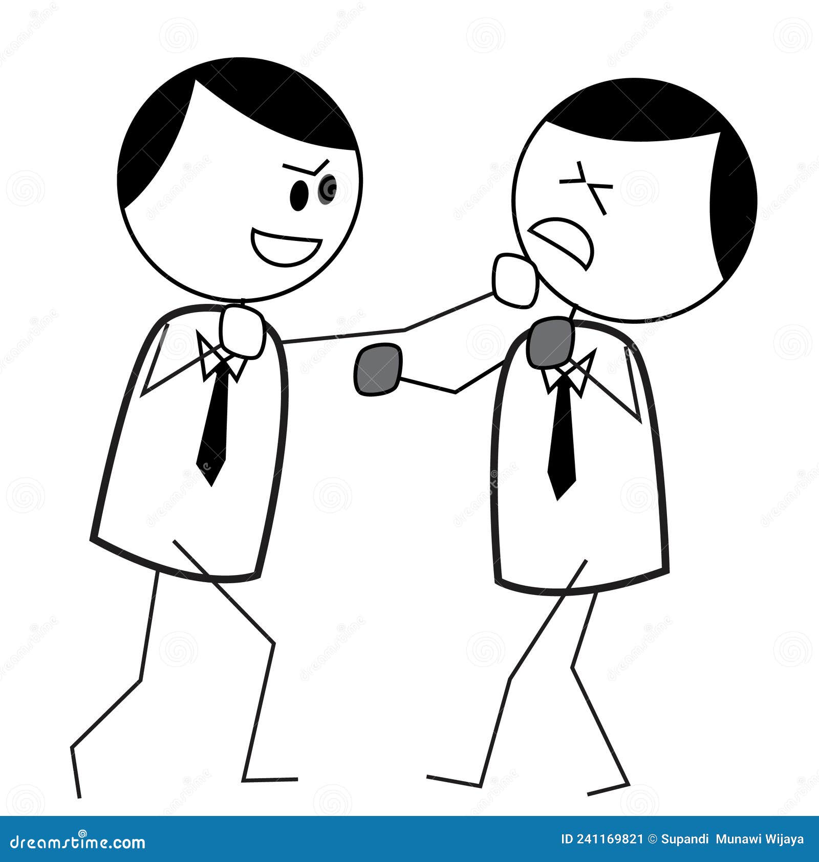 Stickman Cute Interactive Design Creative Stock Vector - Illustration ...