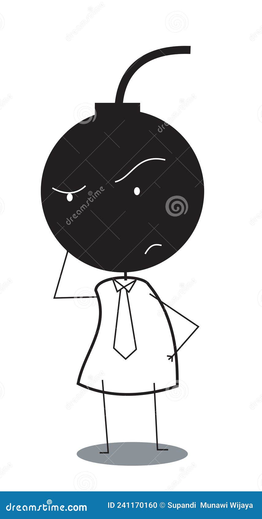 Stickman Cute Interactive Design Creative Stock Vector - Illustration ...