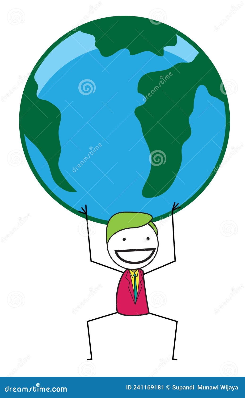 Stickman Cute Interactive Design Creative Stock Vector - Illustration ...