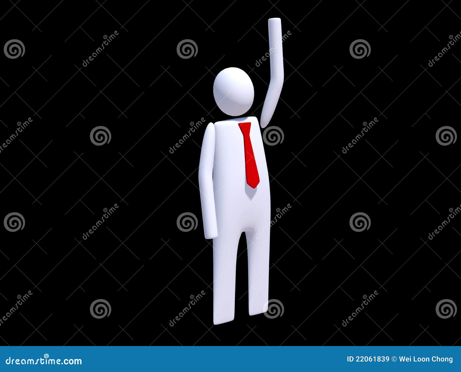 Stickman Executive Greeting To Other Stock Illustration - Illustration ...