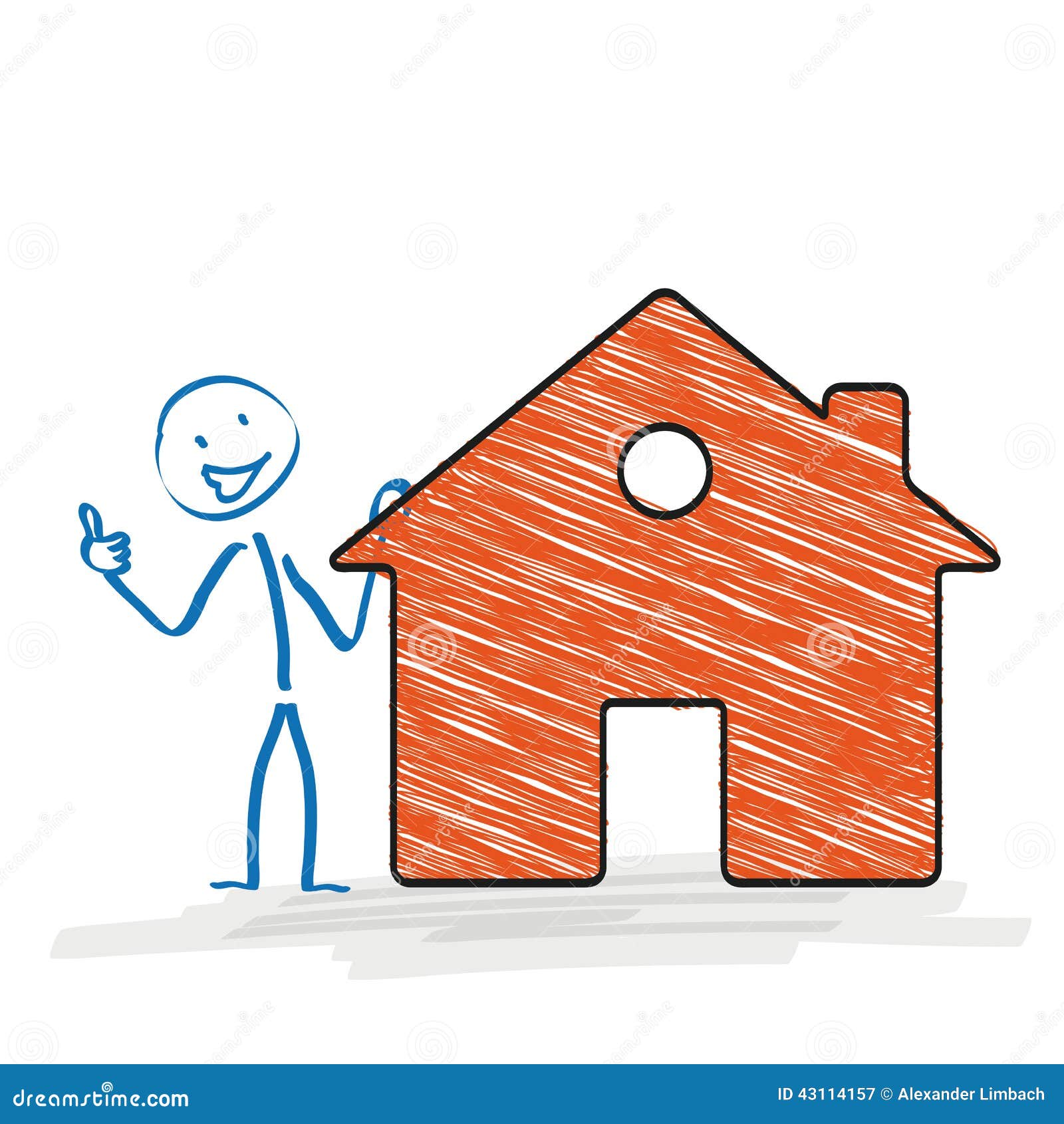 Stickman House Stock Illustrations – 276 Stickman House Stock ...