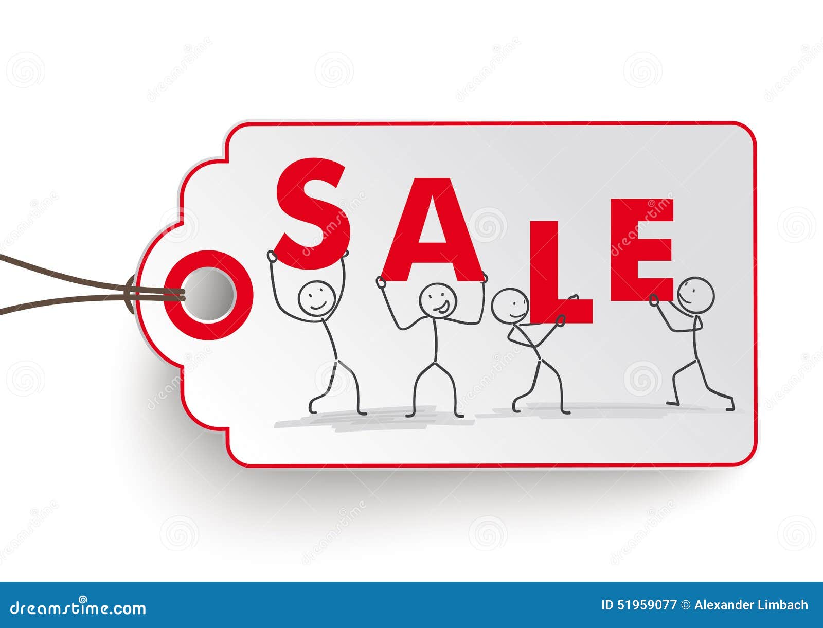 Stickman Sale Price Sticker Stock Vector - Illustration of figure ...