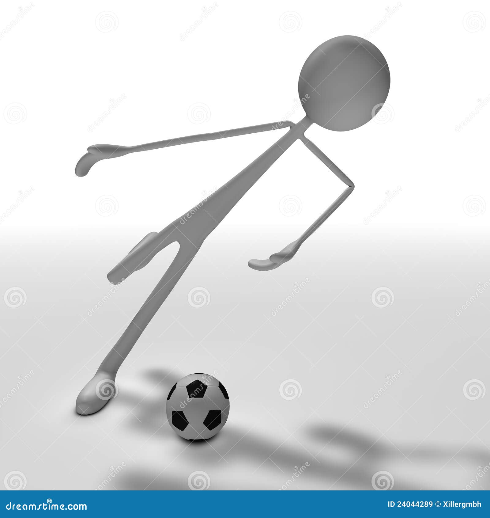 Stickman - soccer stock illustration. Illustration of animation - 24044289