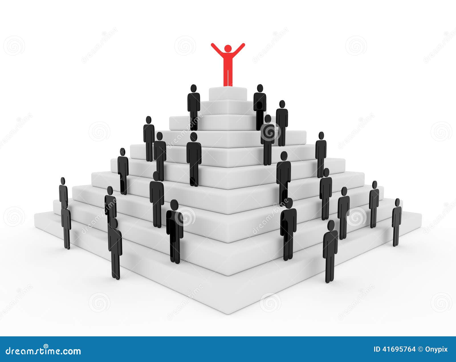 Stickman On Top Of A Pyramid Royalty-Free Illustration | CartoonDealer ...