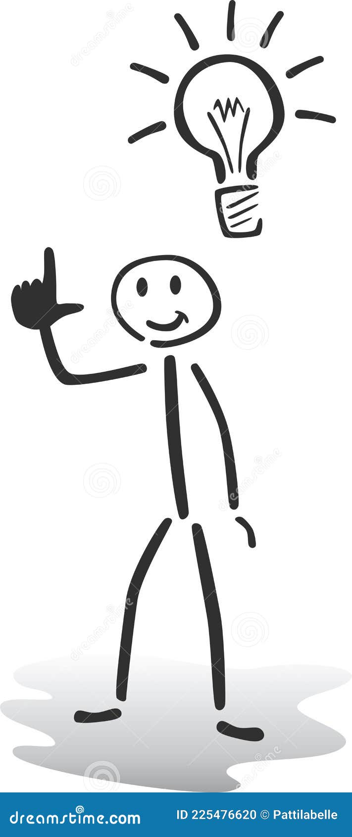 Stickman Vector Illustration Showing a Hint, Comment, Result or an ...