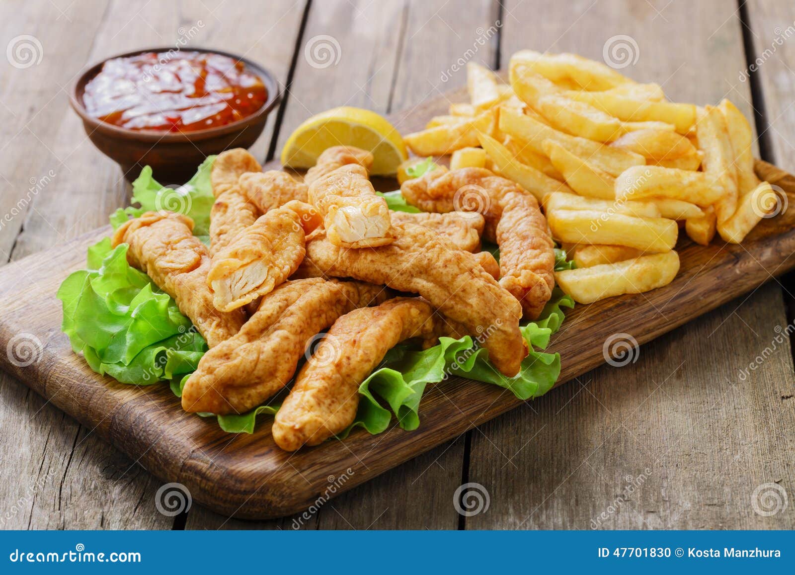 Sticks breaded chicken stock photo. Image of appetizers - 47701830