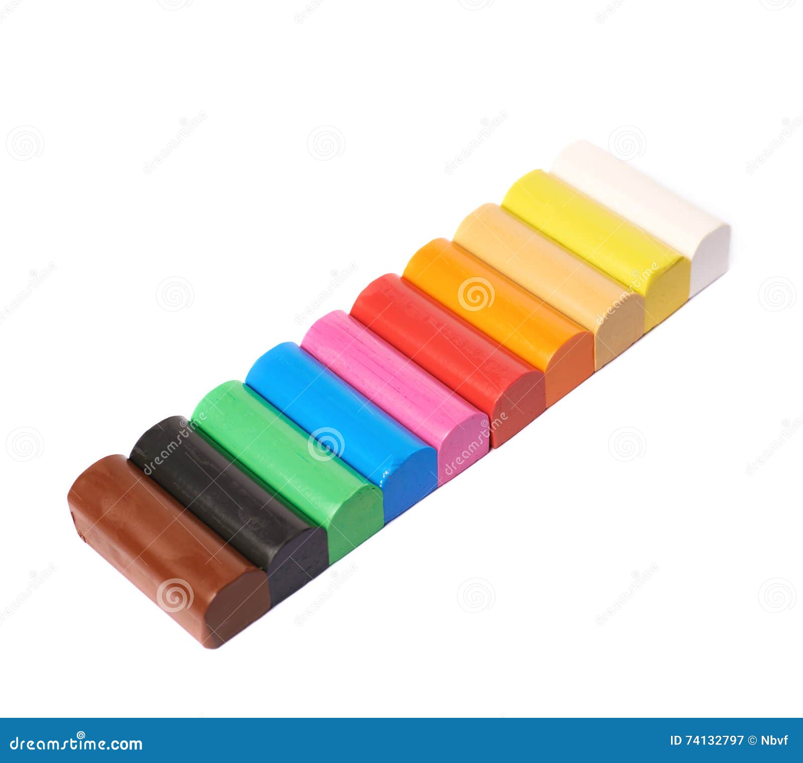 Sticks of Colorful Plasticine Stock Image - Image of artistic, leisure ...