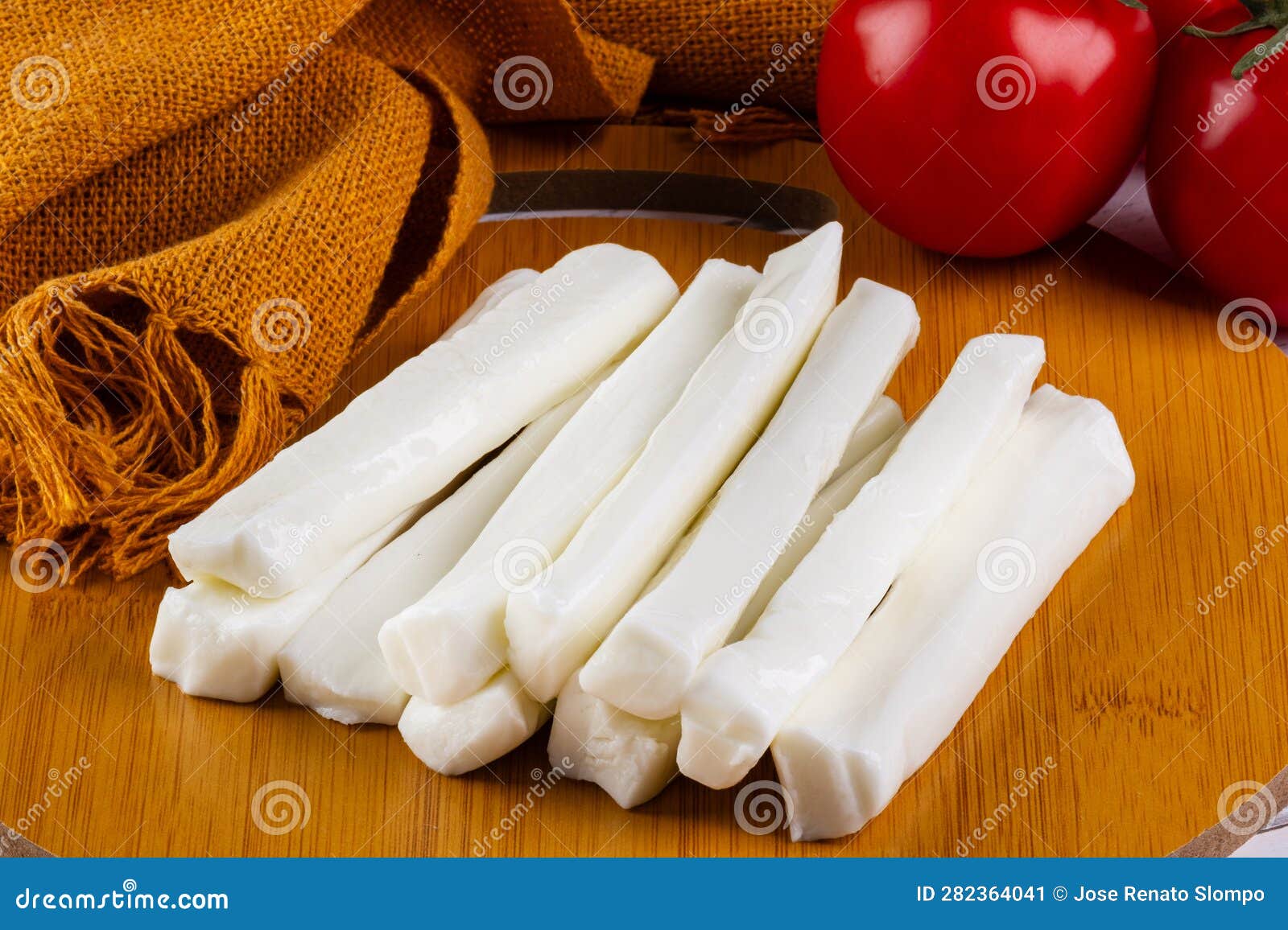 Sticks Made of Buffalo Mozzarella and Red Tomatoes Stock Image - Image ...
