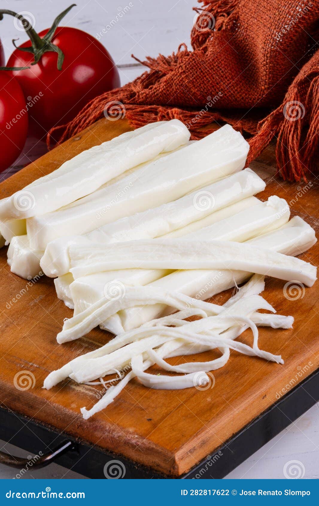 Sticks Made of Buffalo Mozzarella and Red Tomatoes Stock Photo - Image ...