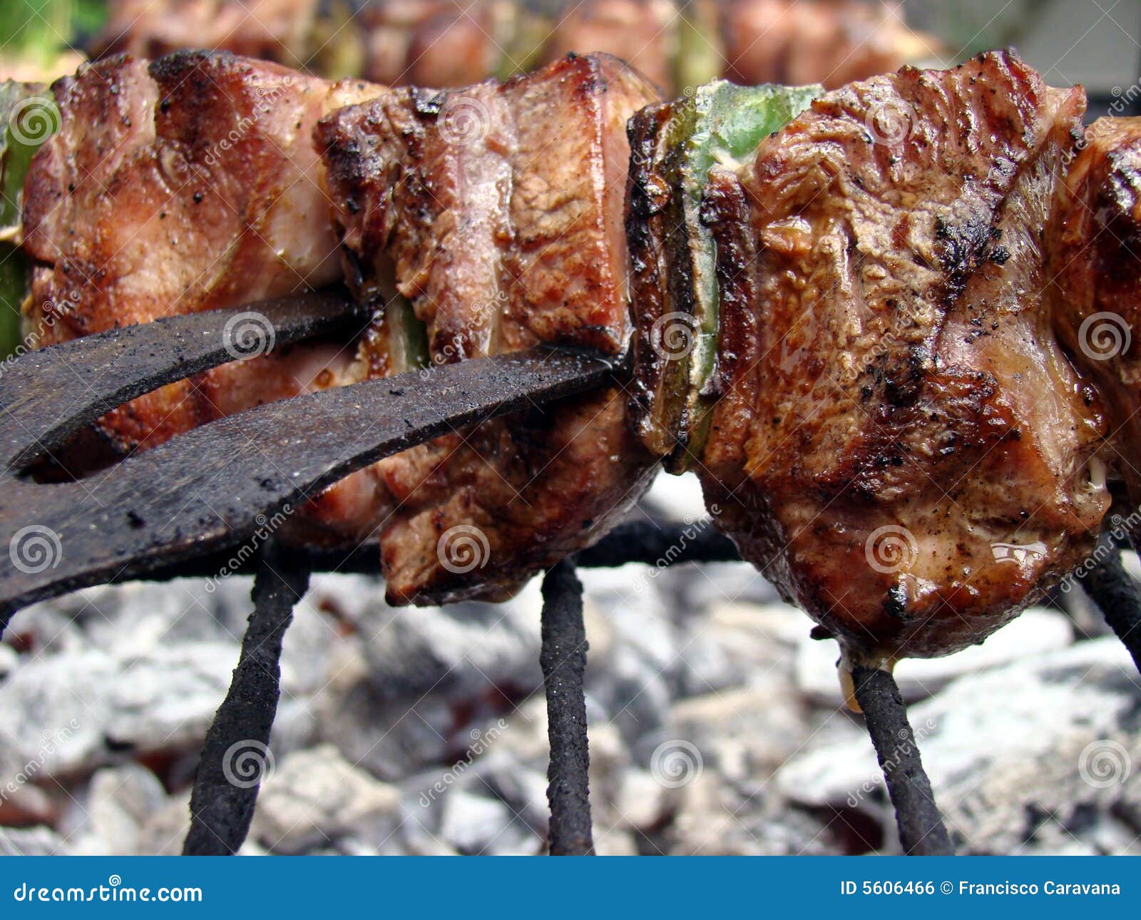 Sticks of meat stock photo. Image of broil, food, fresh - 5606466