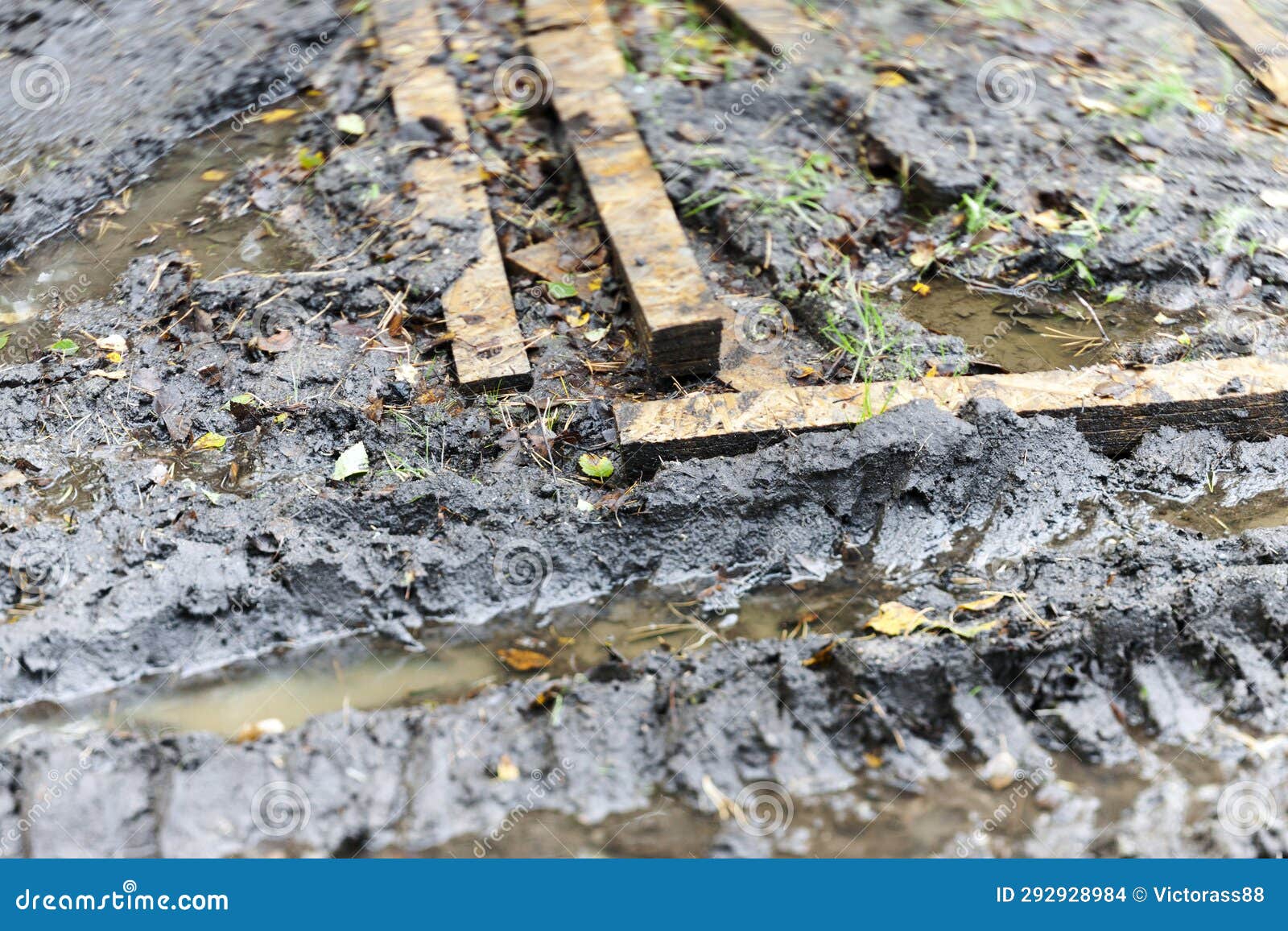 Sticks placed in the mud stock photo. Image of clay - 292928984