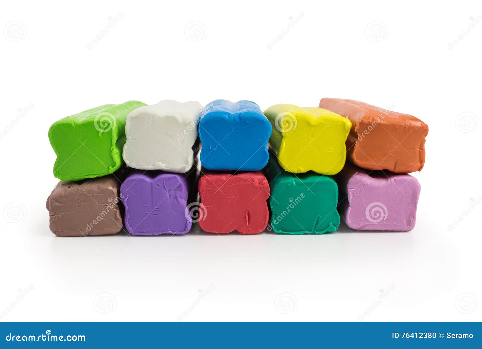 Sticks of plasticine stock photo. Image of rainbow, brick - 76412380