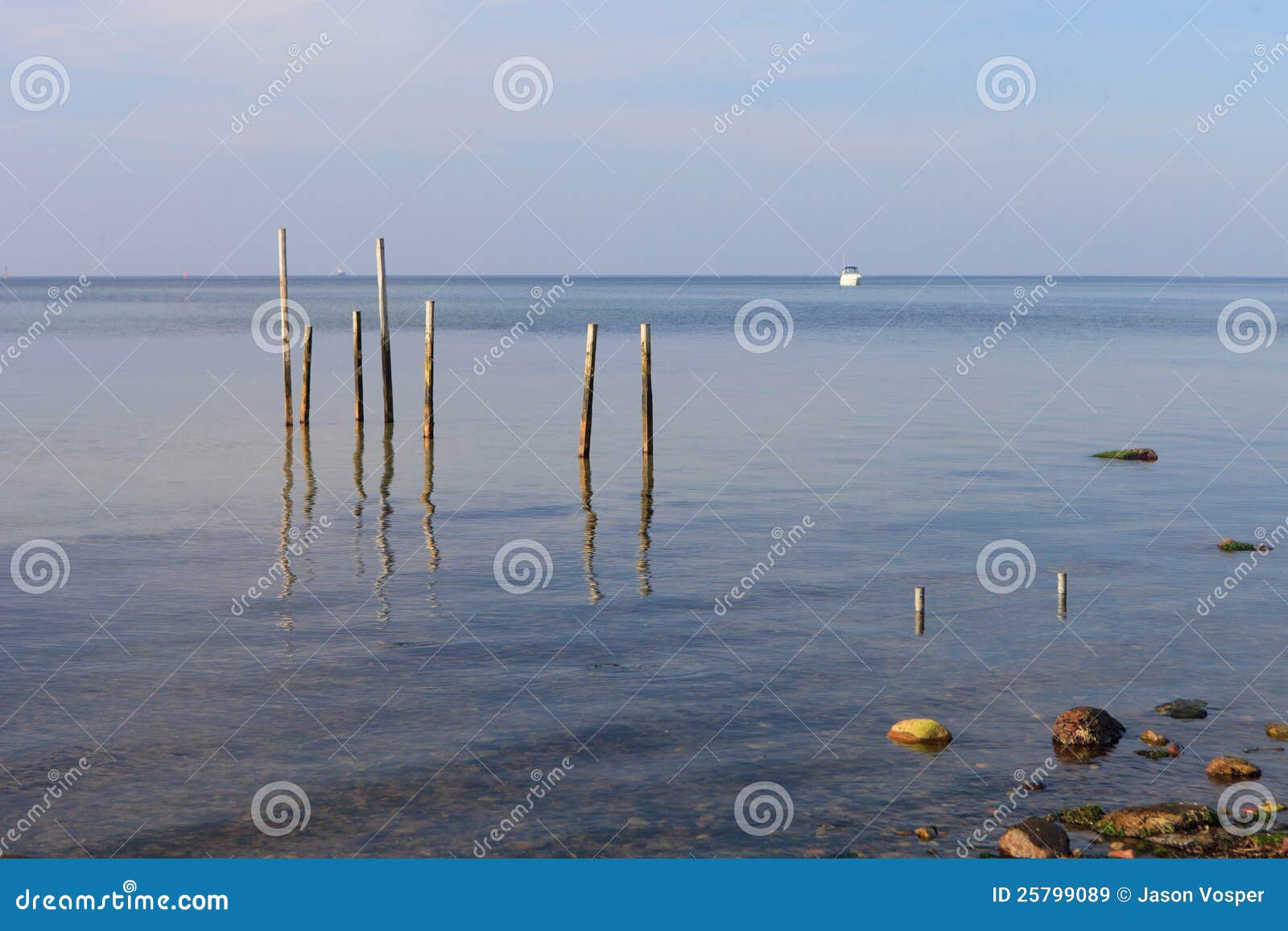 Sticks in the sea stock image. Image of denmark, europe - 25799089