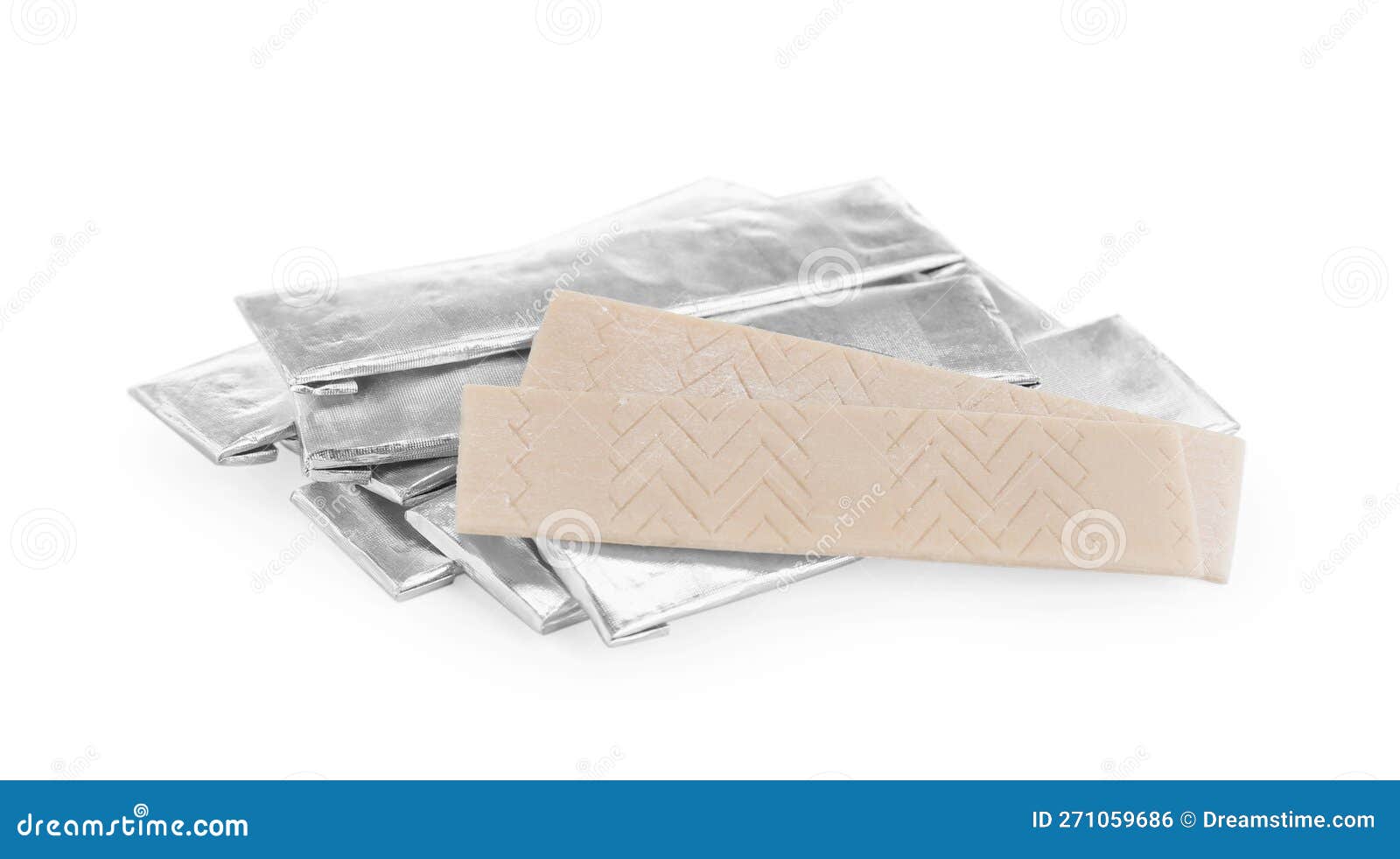Sticks of Tasty Chewing Gum Isolated on White Stock Photo - Image of ...