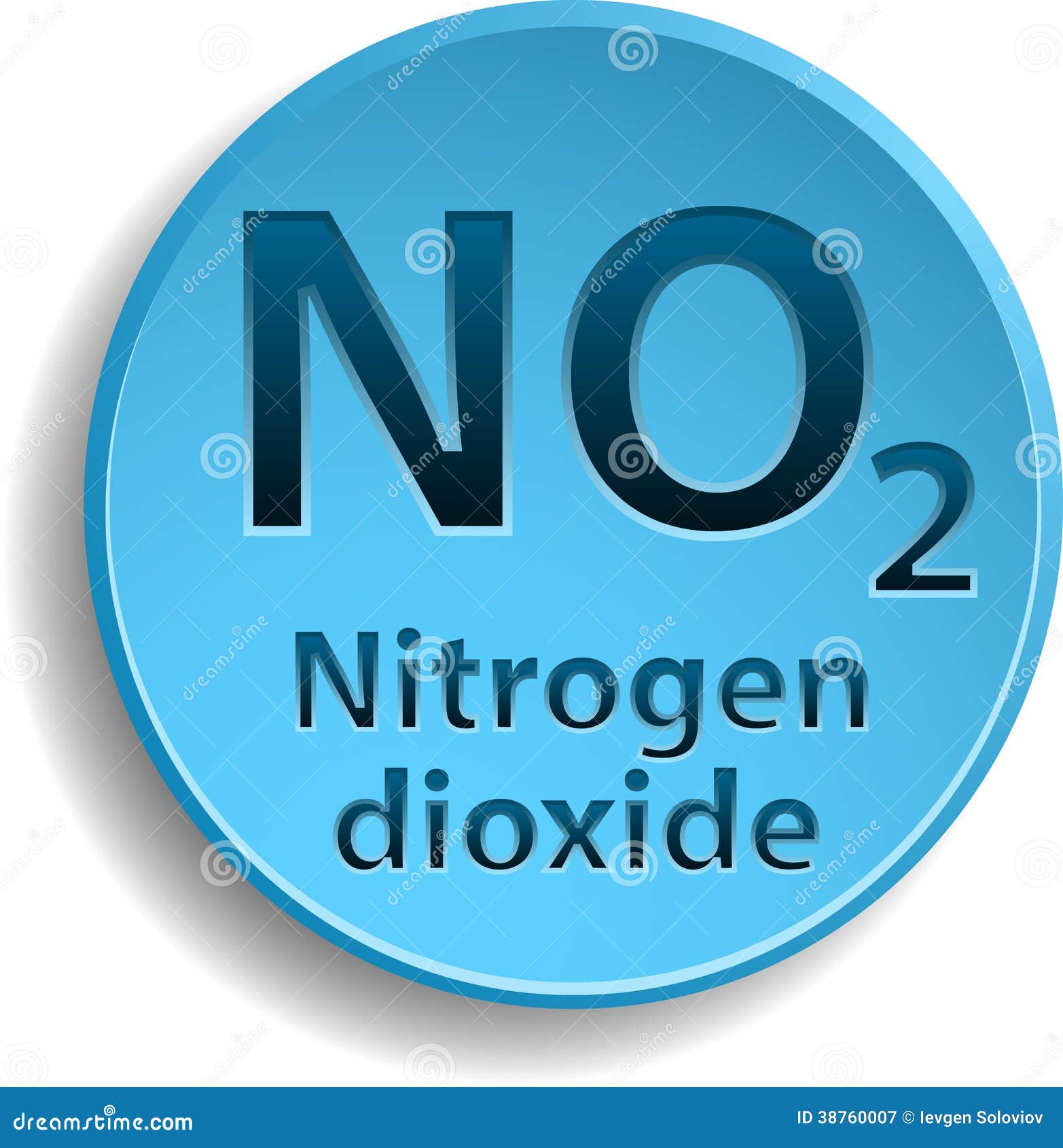 Stickstoffdioxid vektor abbildung. Illustration von betäubungsmittel ...