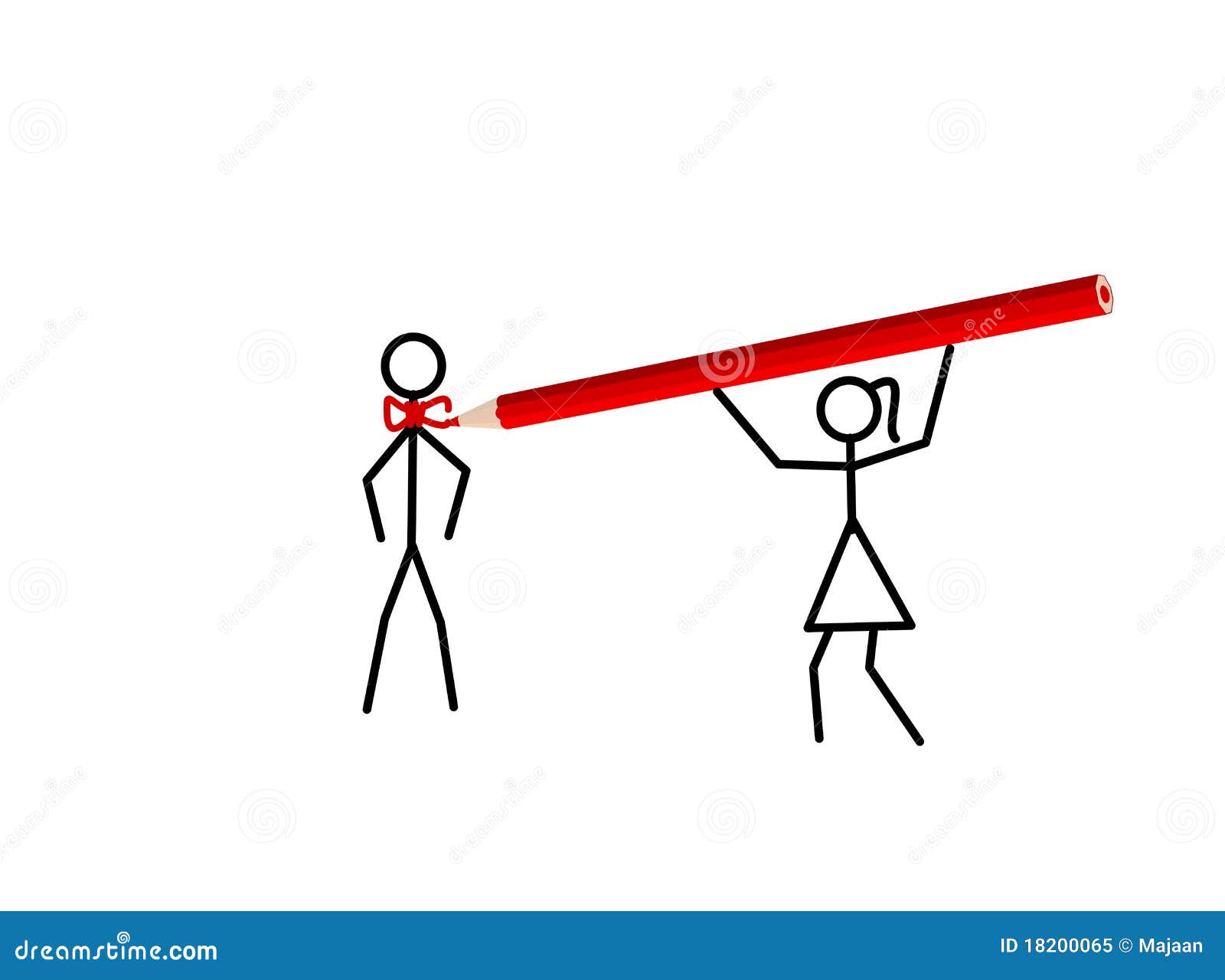 Happy Stickwoman Explaining The Success Of Her Growing Strategy ...