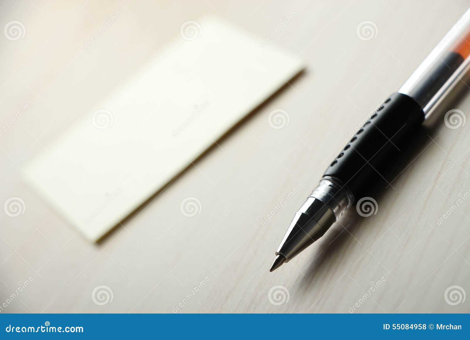 Sticky and ball pen stock photo. Image of empty, identity - 55084958