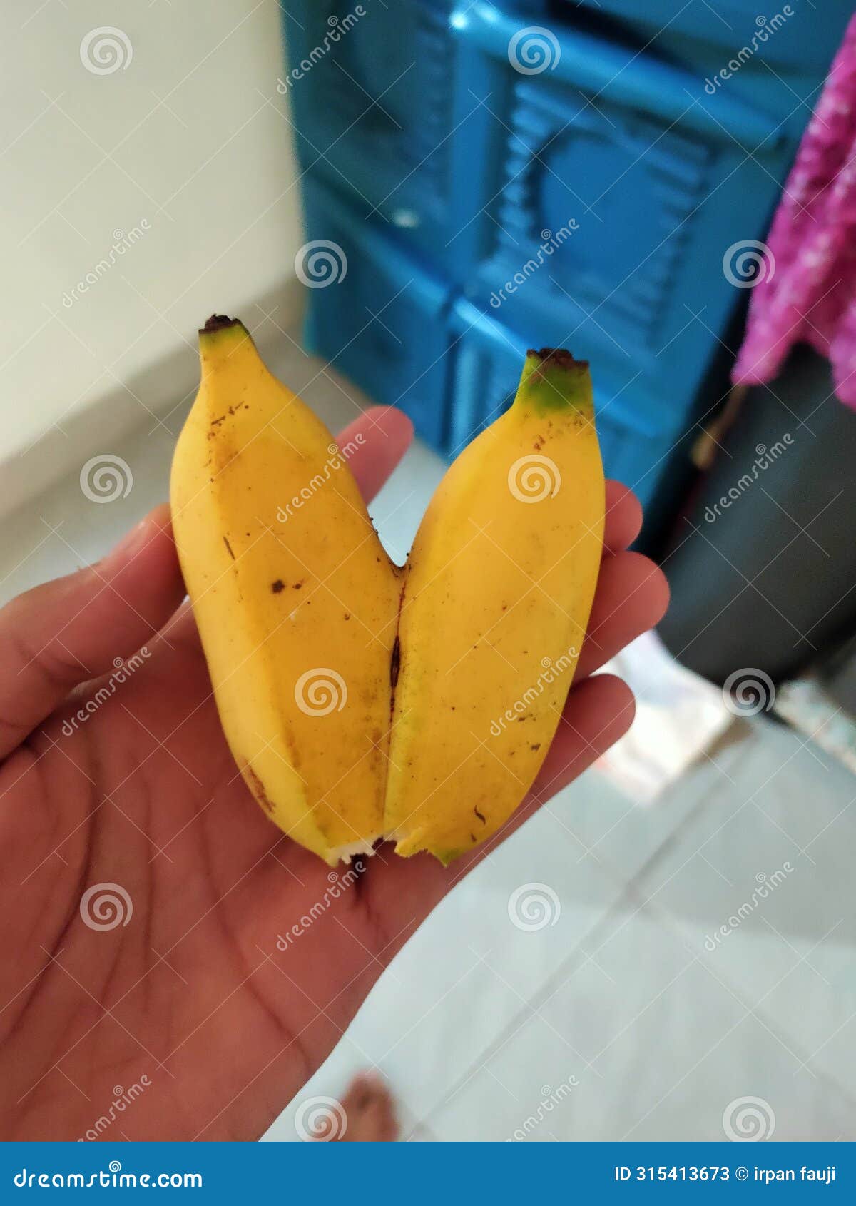 Sticky banana fruit stock image. Image of yellow, fruit - 315413673