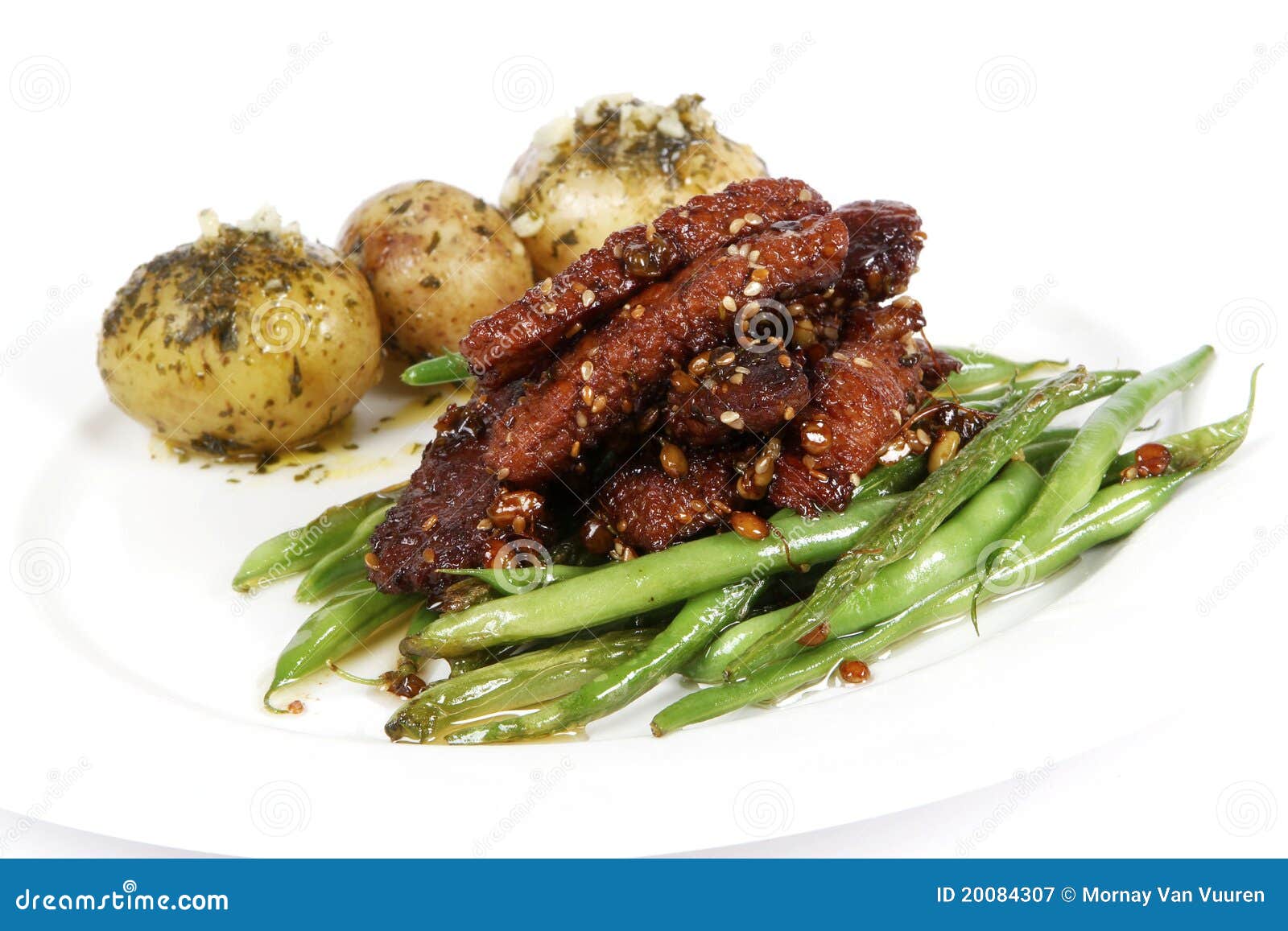 Sticky beef strip meal stock image. Image of steak, meat - 20084307