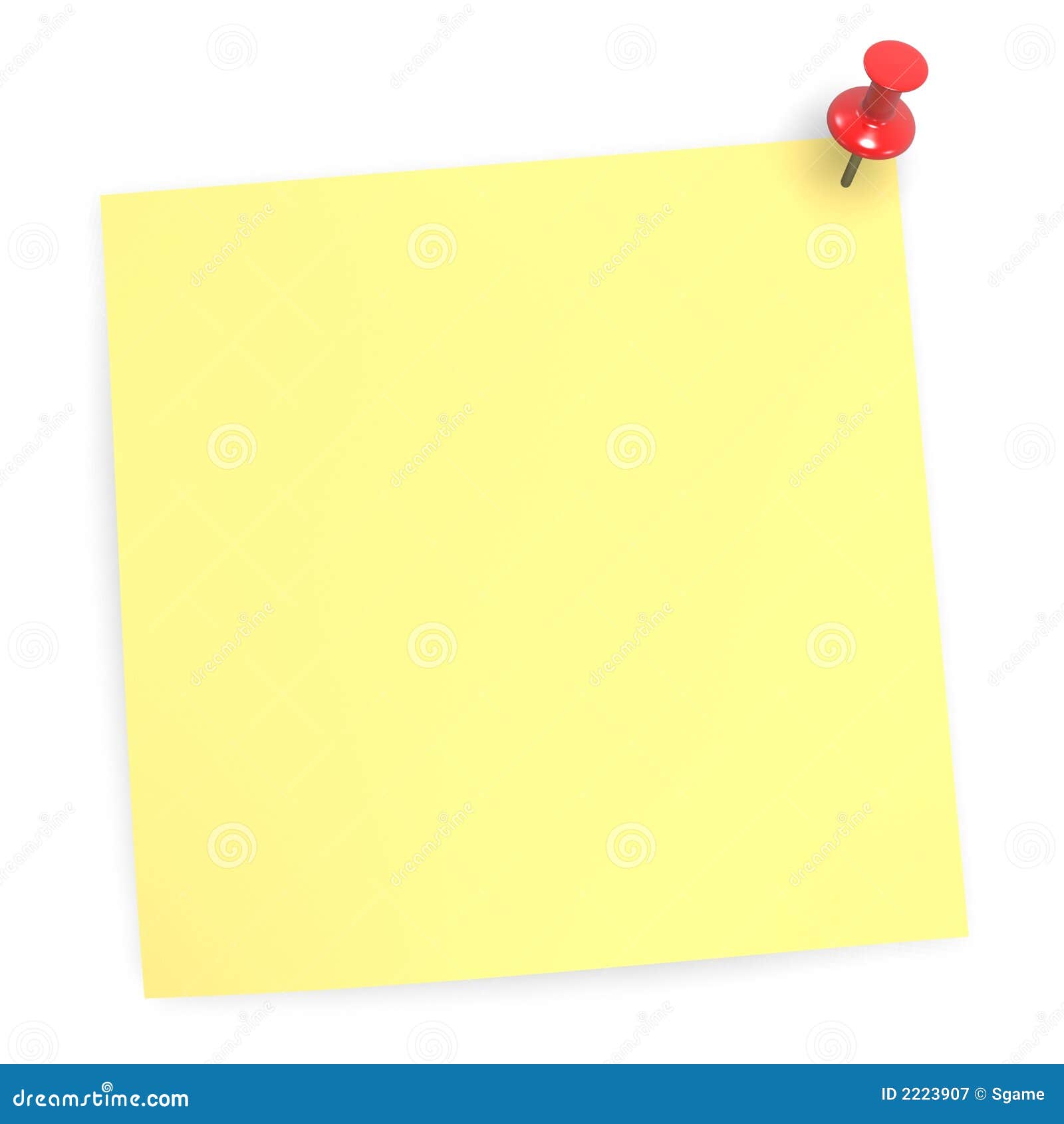 Sticky blank note stock illustration. Illustration of commercial - 2223907