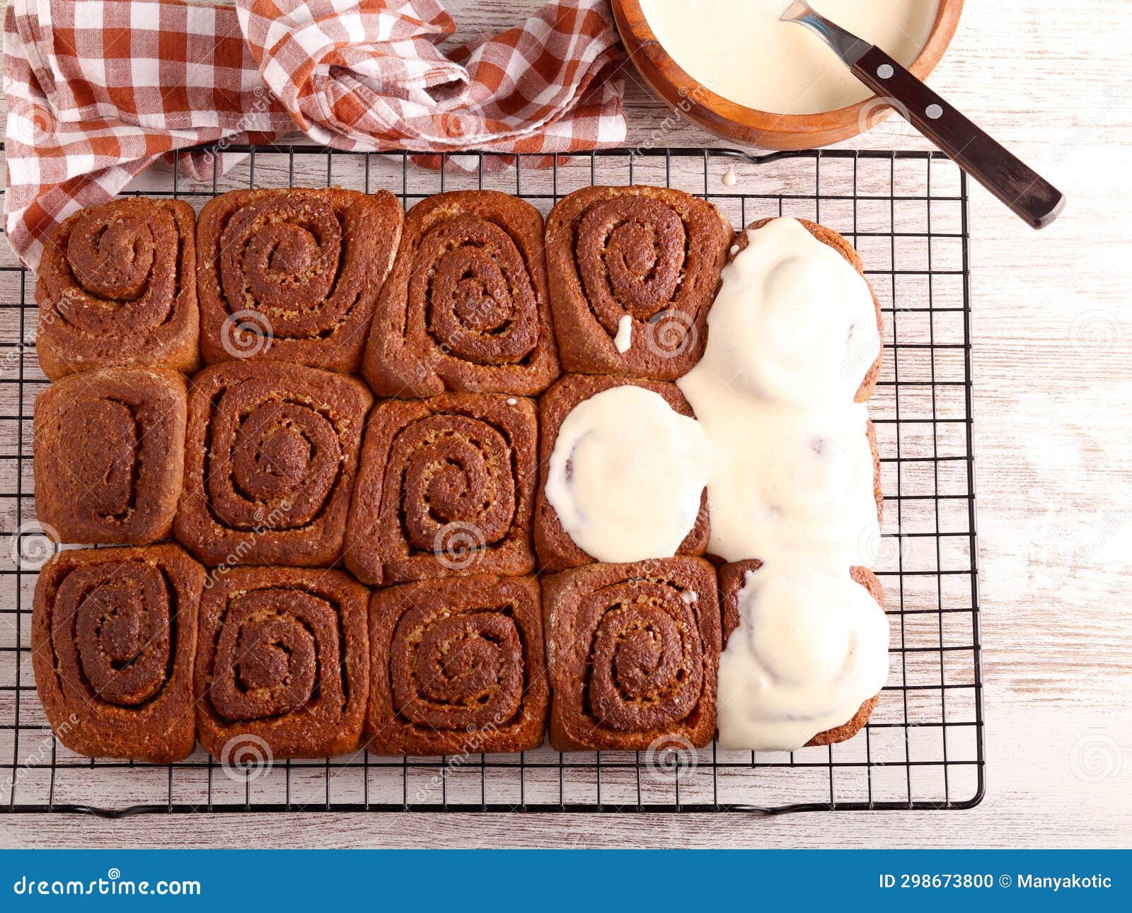 Sticky gingerbread buns stock photo. Image of treat - 298673800