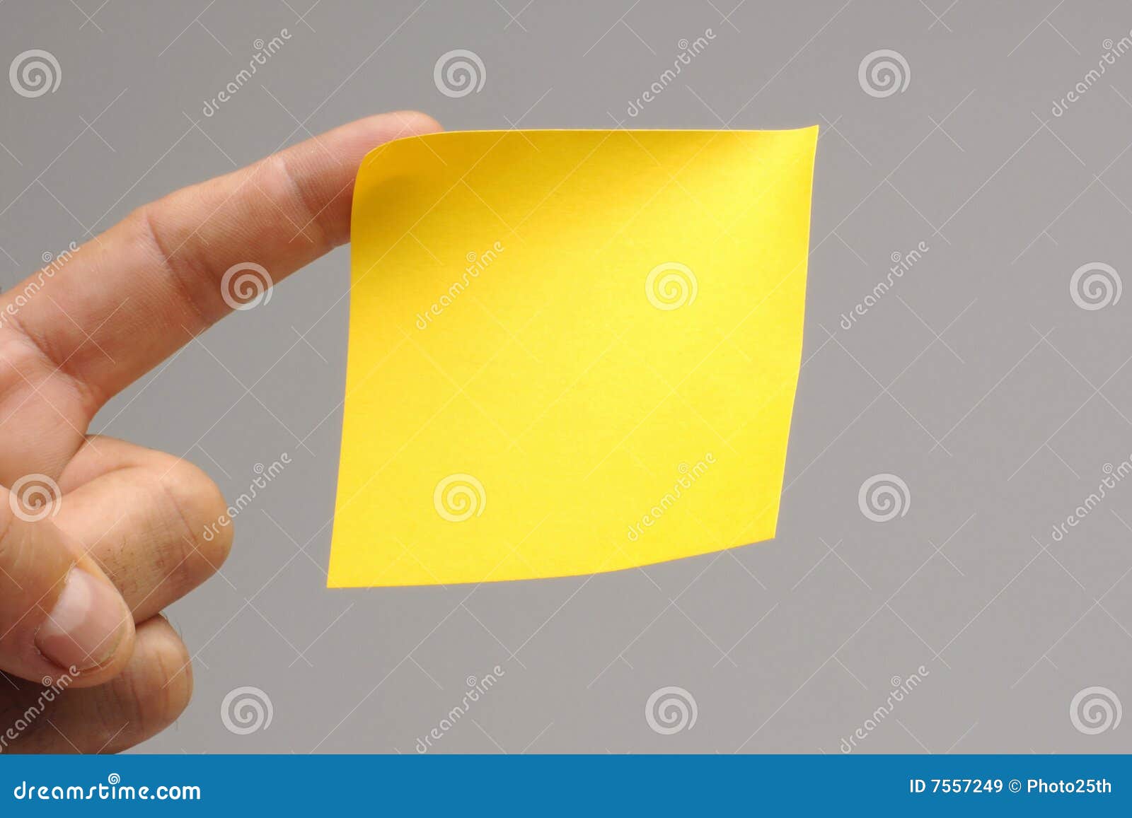 Sticky note stock image. Image of write, hand, office - 7557249