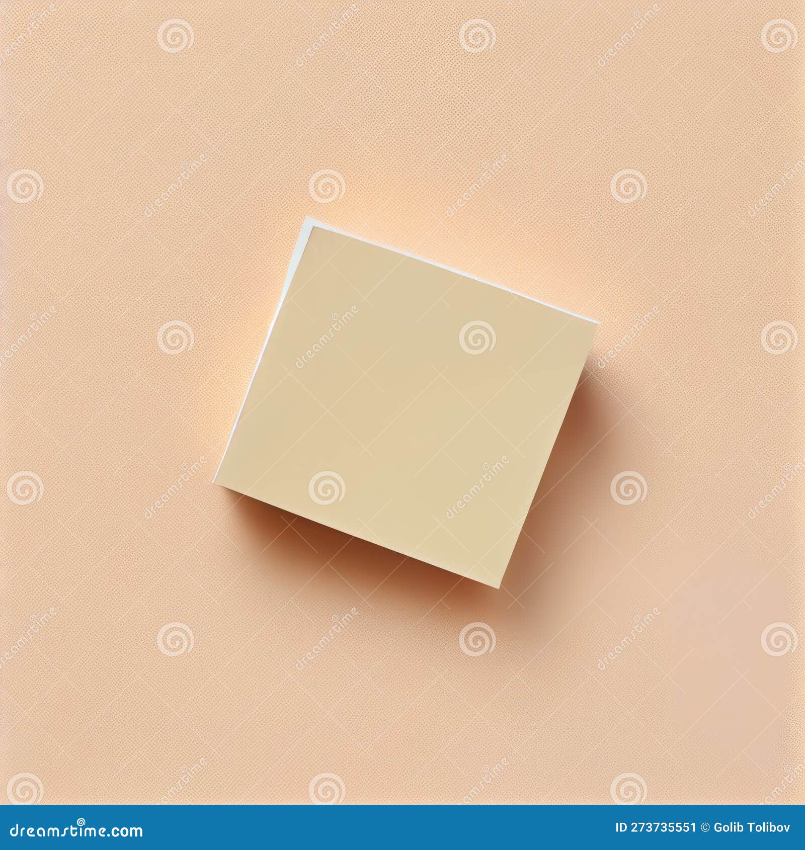 A Sticky Note Attached To a Peach Paper Surface. Generative AI Stock ...