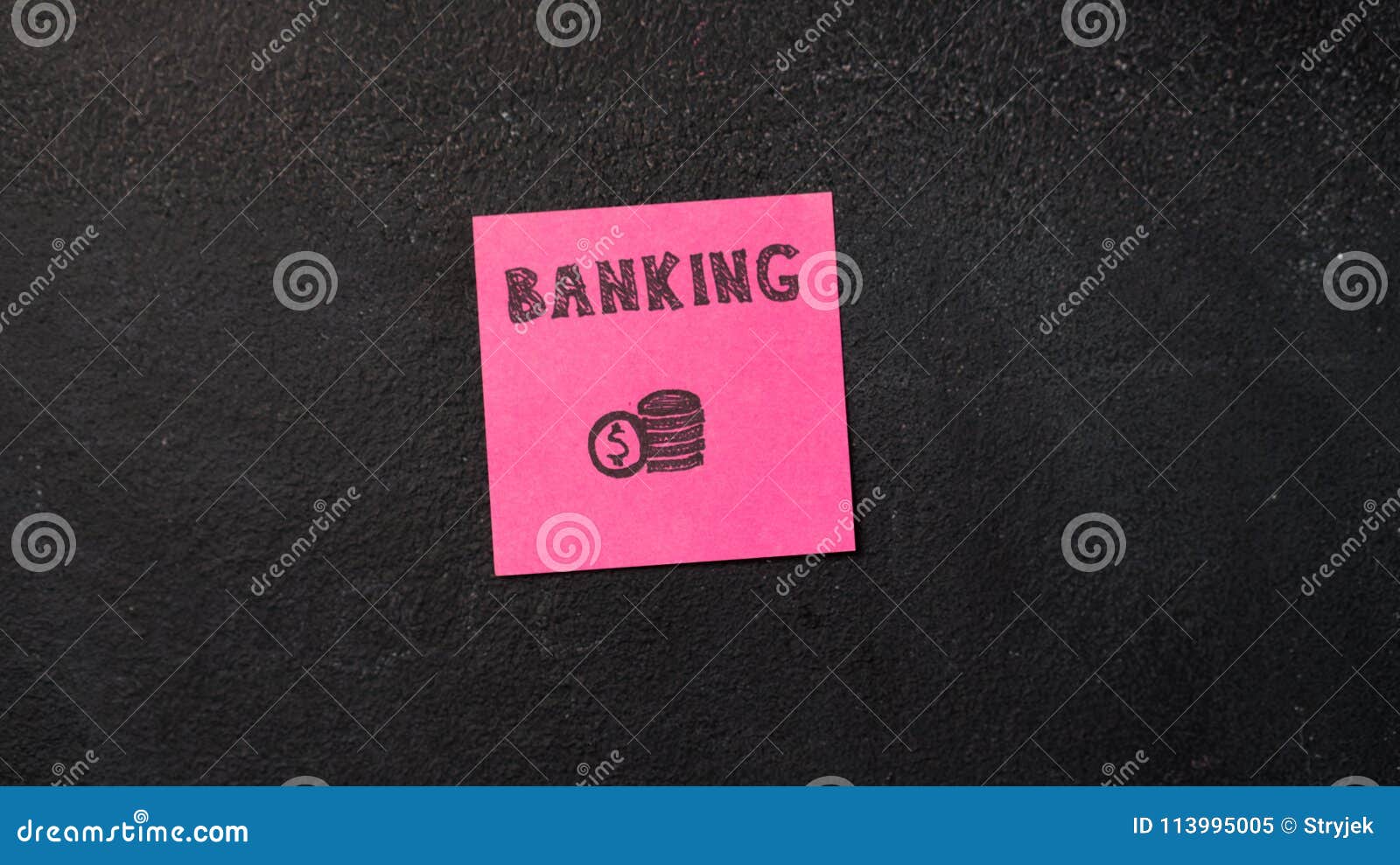 Sticky Notes on the Blackboard Stock Image - Image of funding, banking ...