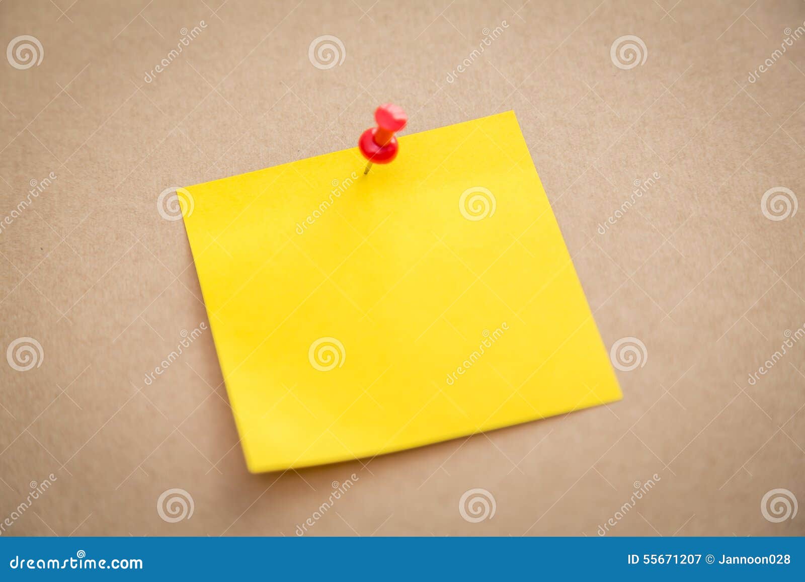 Sticky note on board stock image. Image of communication - 55671207