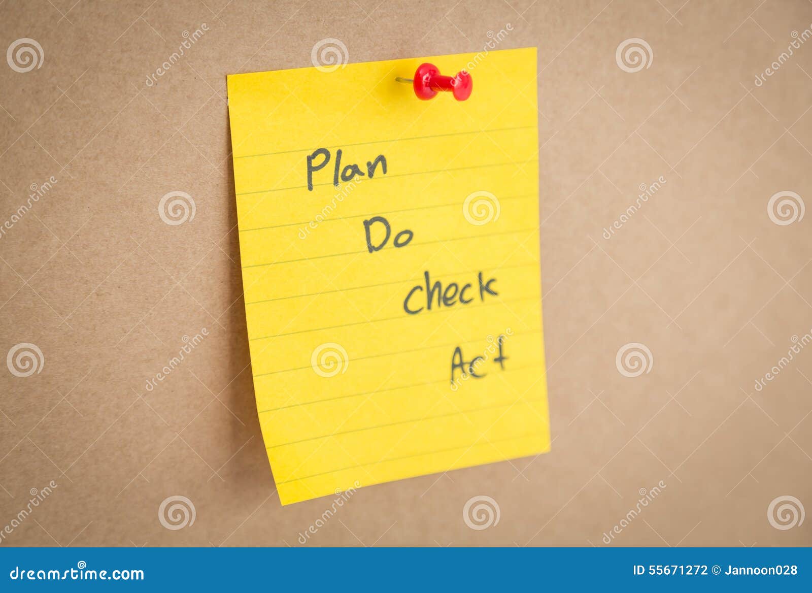 Sticky note on board stock photo. Image of billboard - 55671272