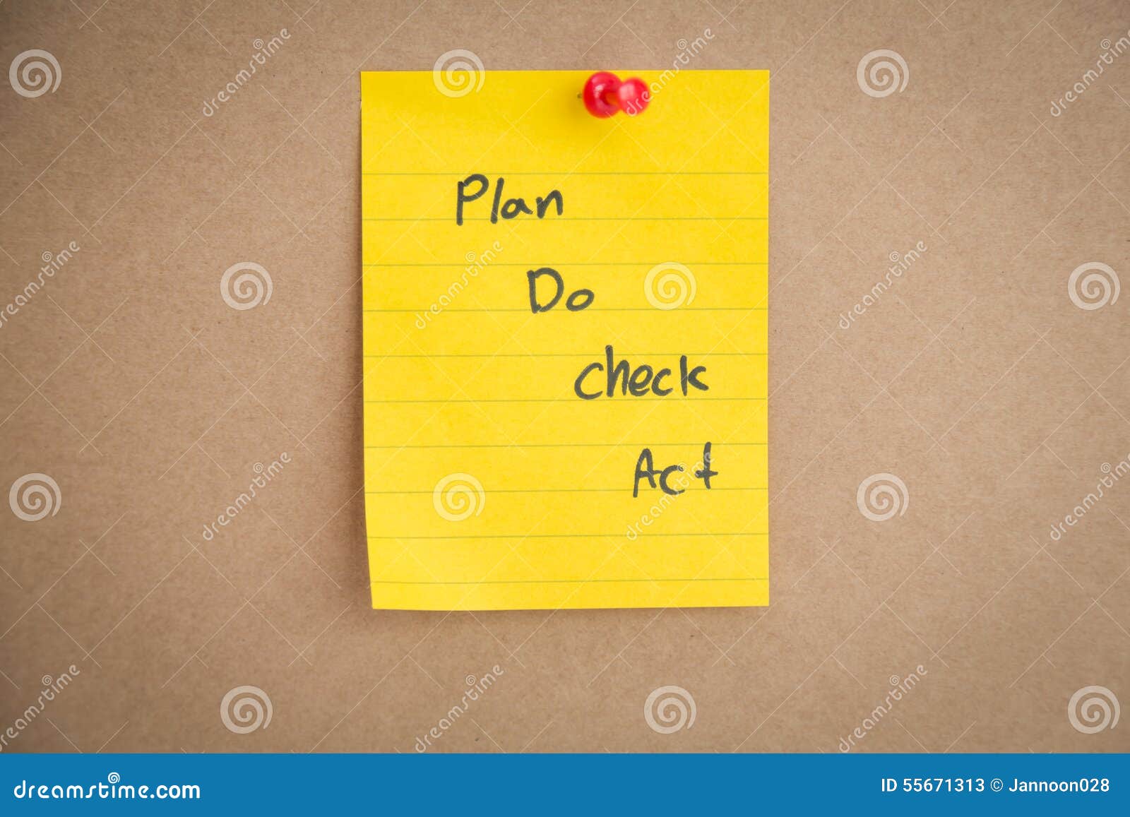 Sticky note on board stock image. Image of memo, frame - 55671313