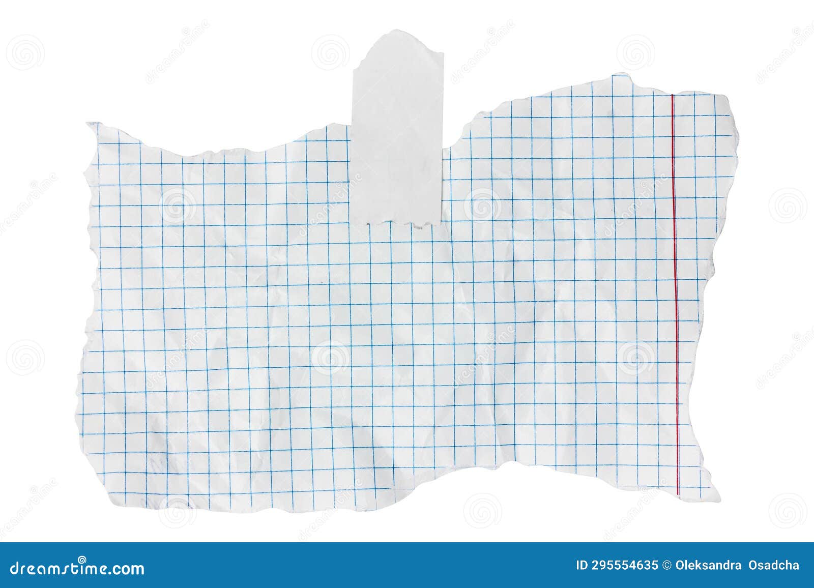 Sticky Note. a Crumpled, Torn Piece of Paper Stock Image - Image of ...