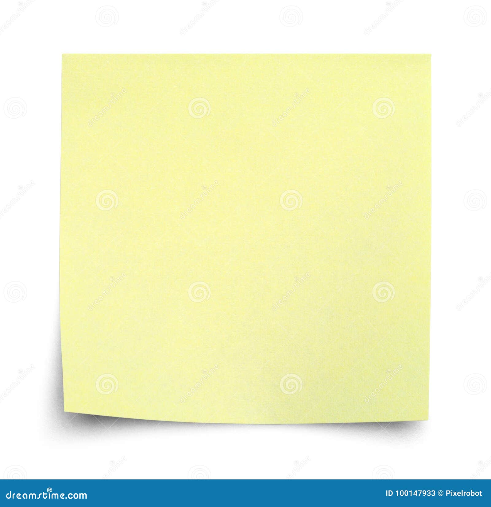 Sticky Note Curled stock image. Image of office, color - 100147933