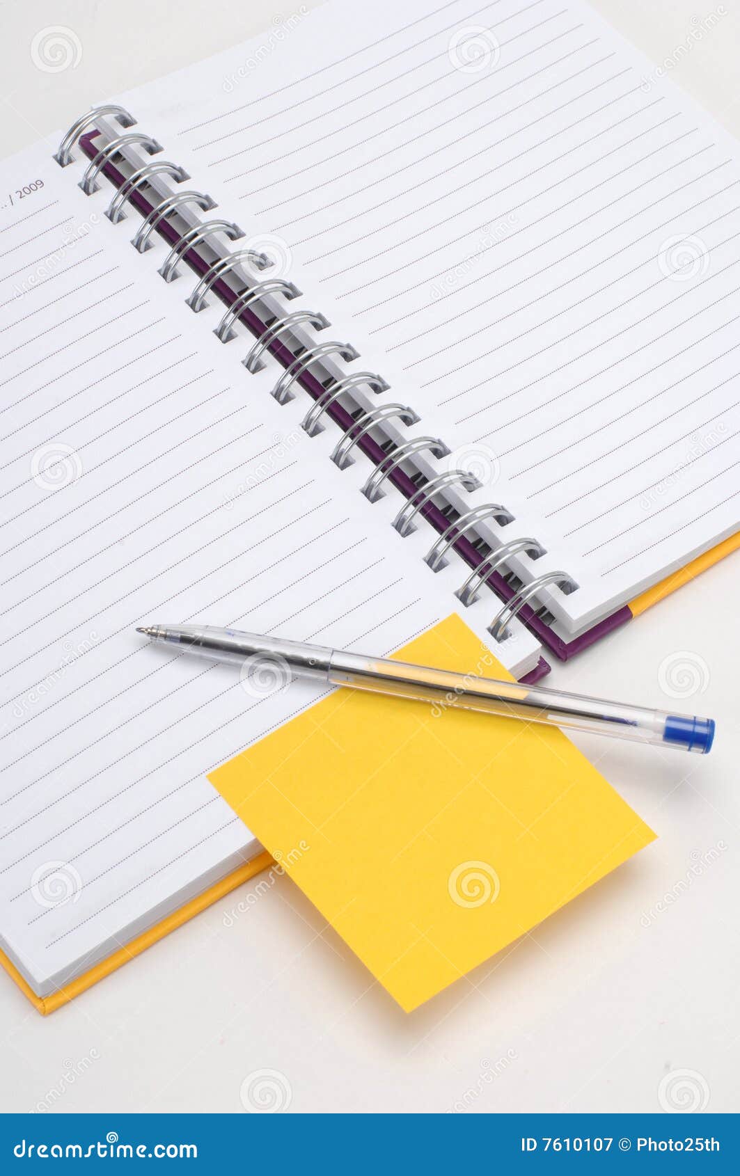 Sticky note and diary stock image. Image of reminder, read - 7610107