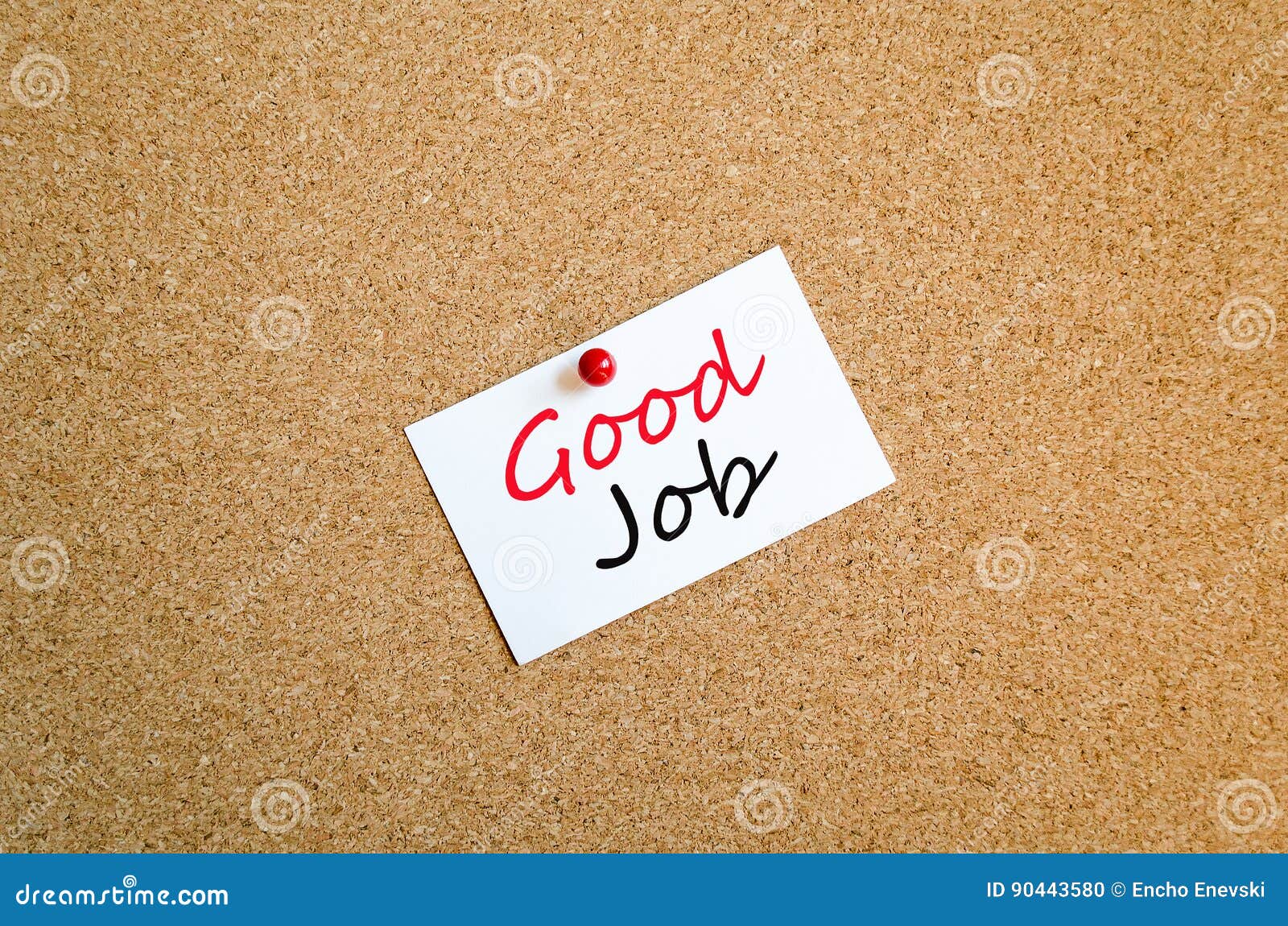 Sticky Note Good Job Concept Stock Photo - Image of adhesive, blank ...