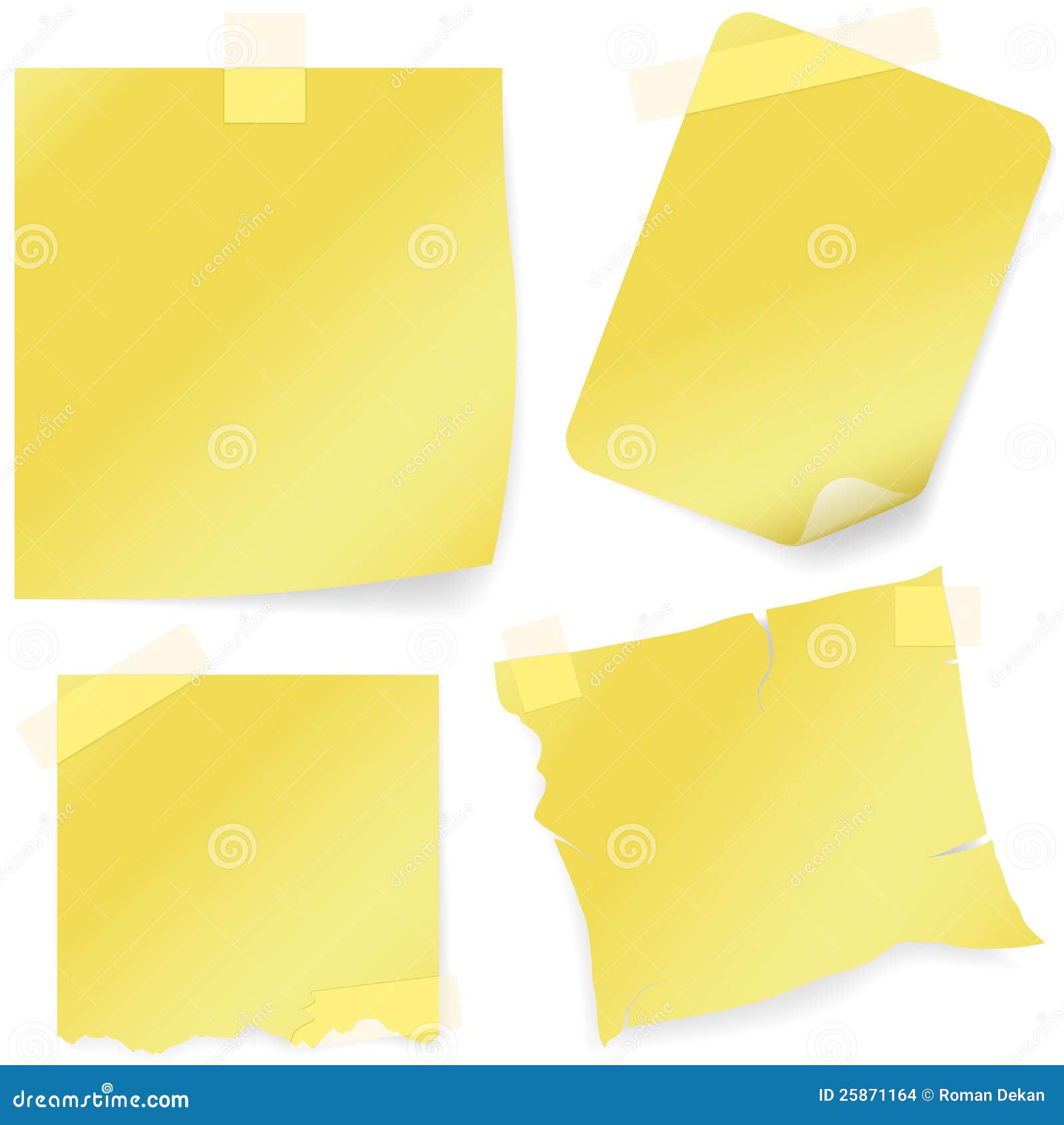 Sticky Note Icon stock vector. Illustration of object - 25871164
