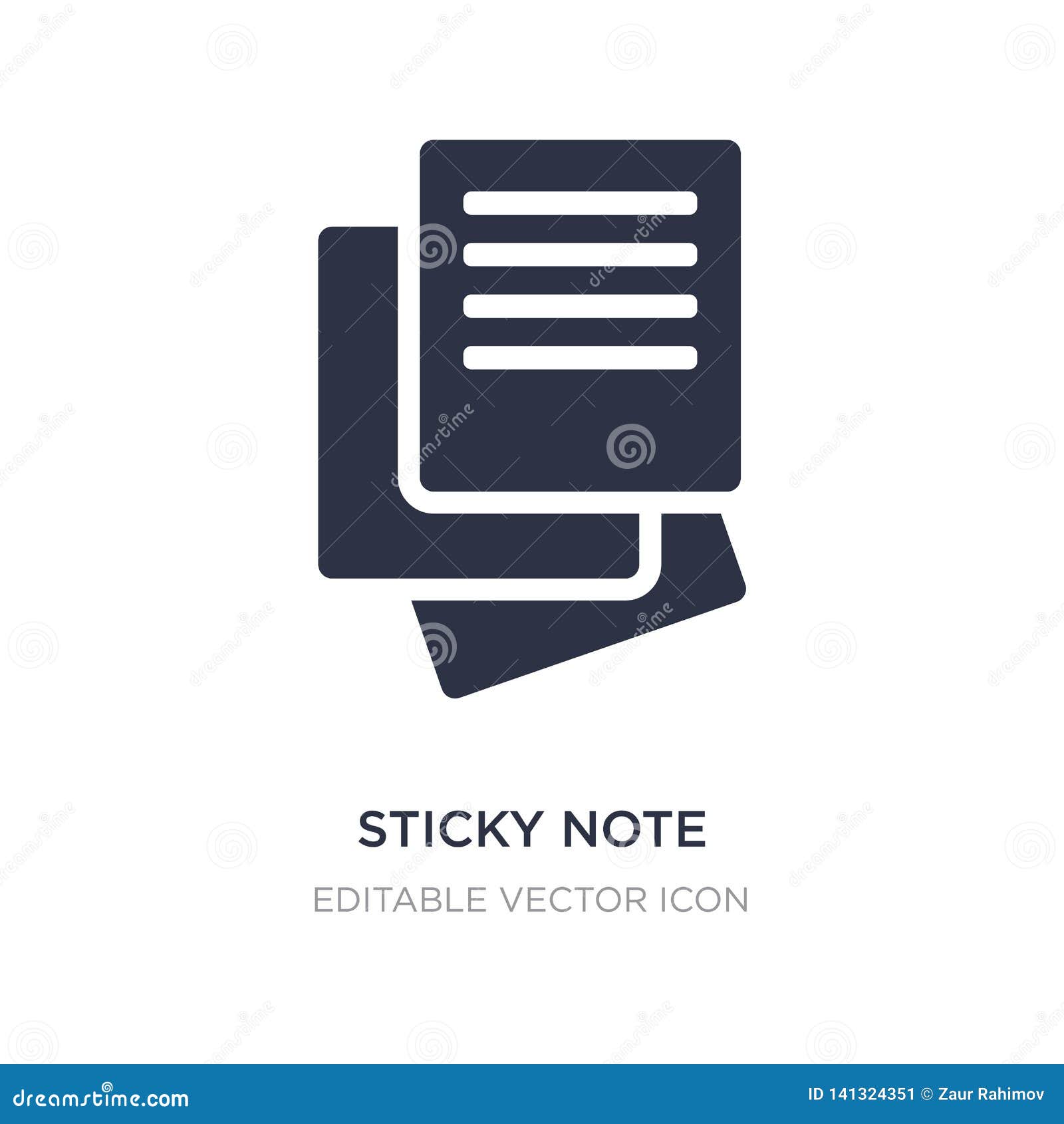 Sticky Note Paper Icon Symbol Stock Illustrations – 7,995 Sticky Note ...