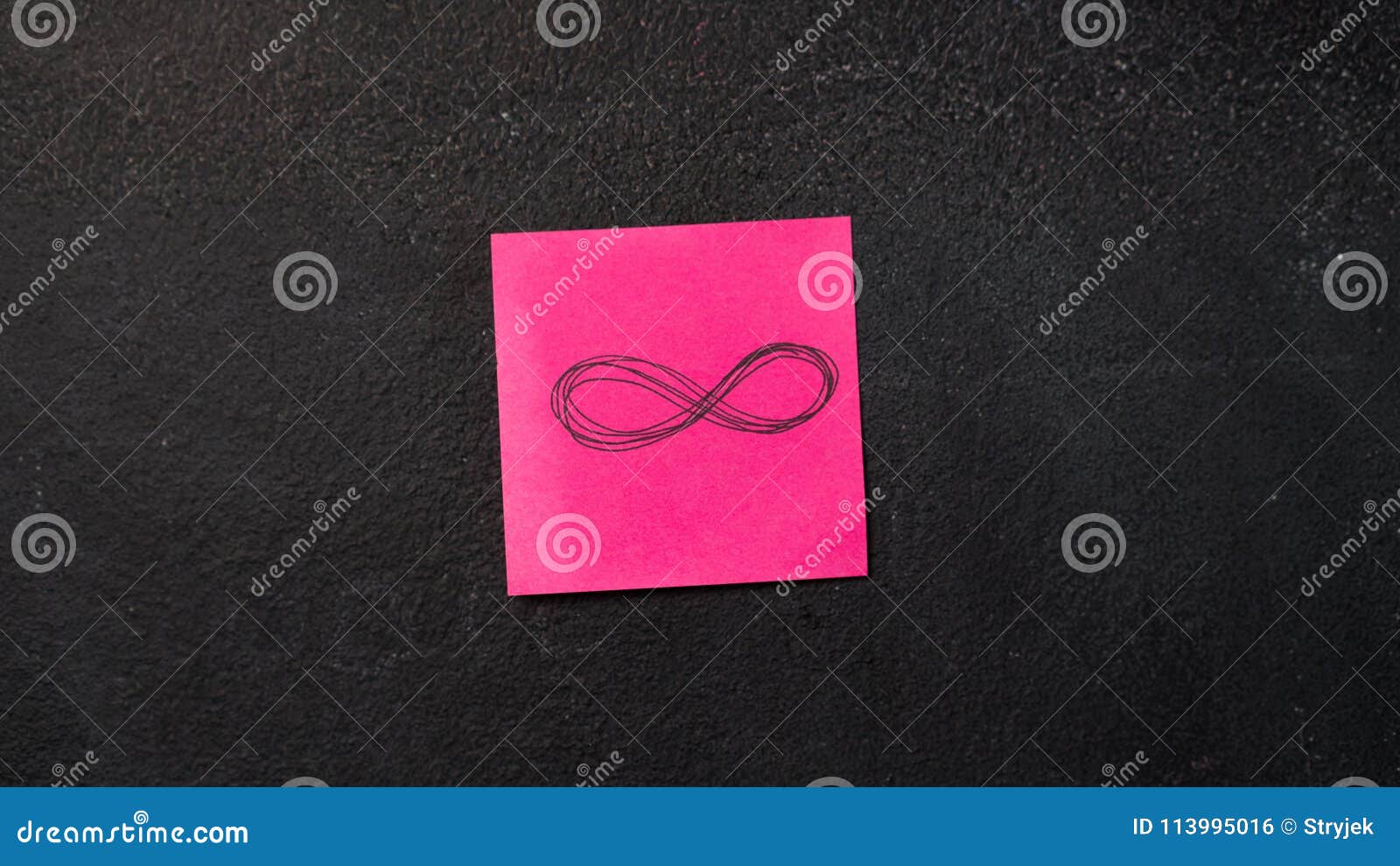 Sticky Notes on the Blackboard Stock Photo - Image of closeup, business ...