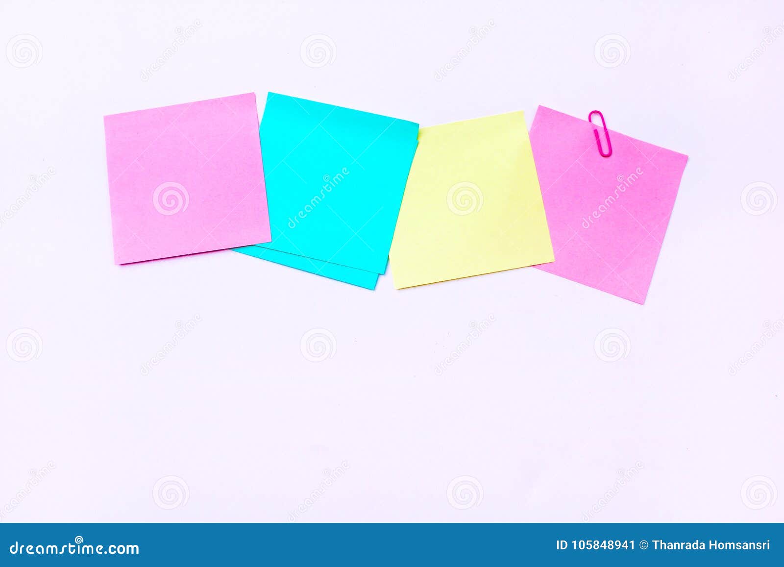 Blue Post It Note