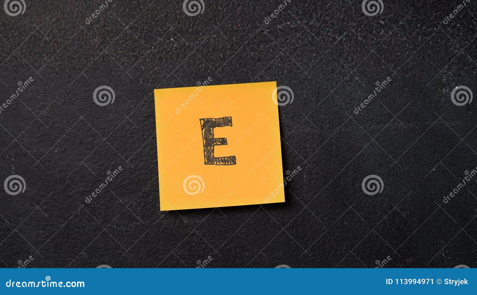 Sticky Notes on the Blackboard Stock Image - Image of chalkboard, idea ...