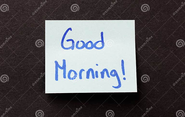 Sticky Note Message stock photo. Image of love, morning - 43118556